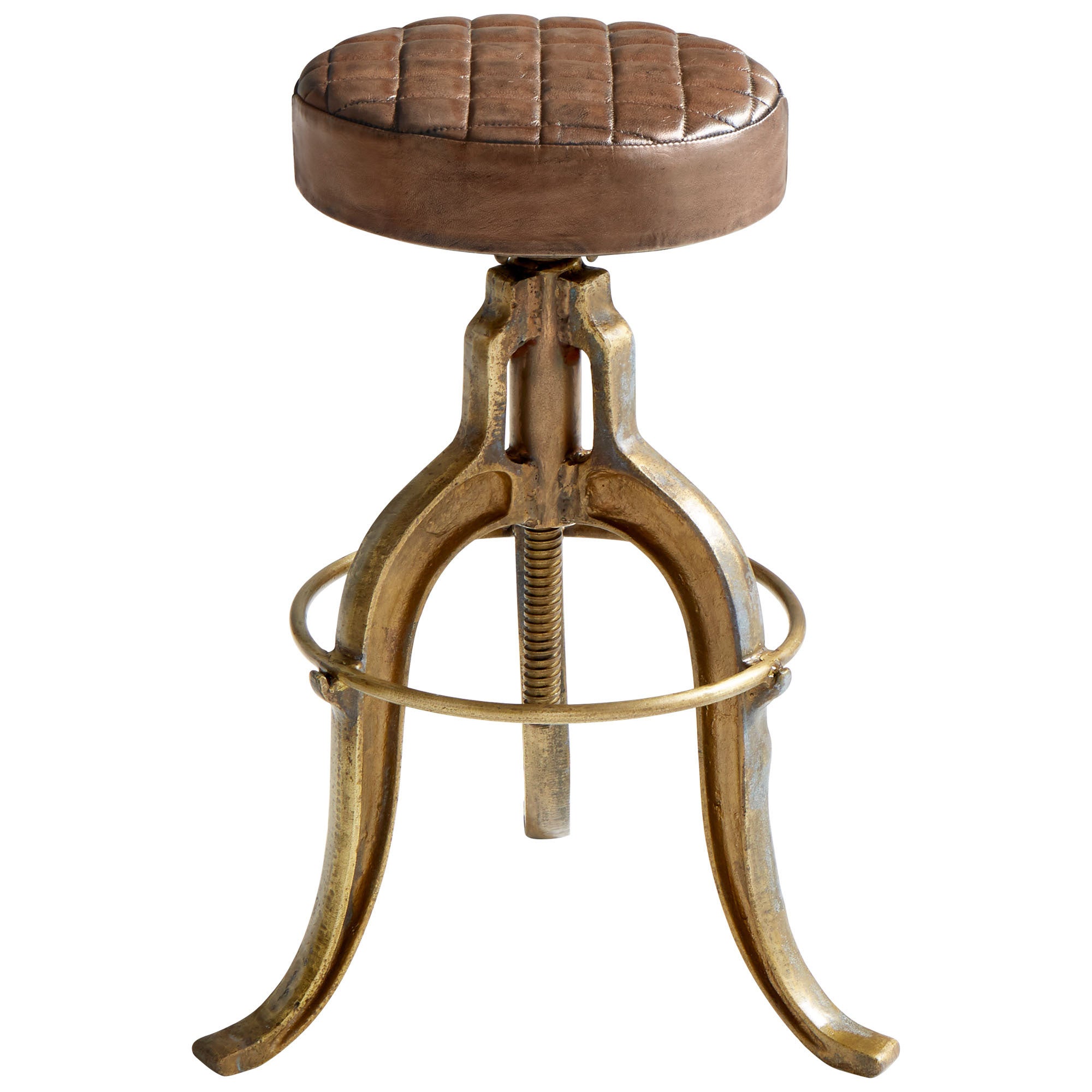 Abbey Stool | Aged Brass - Cyan Design