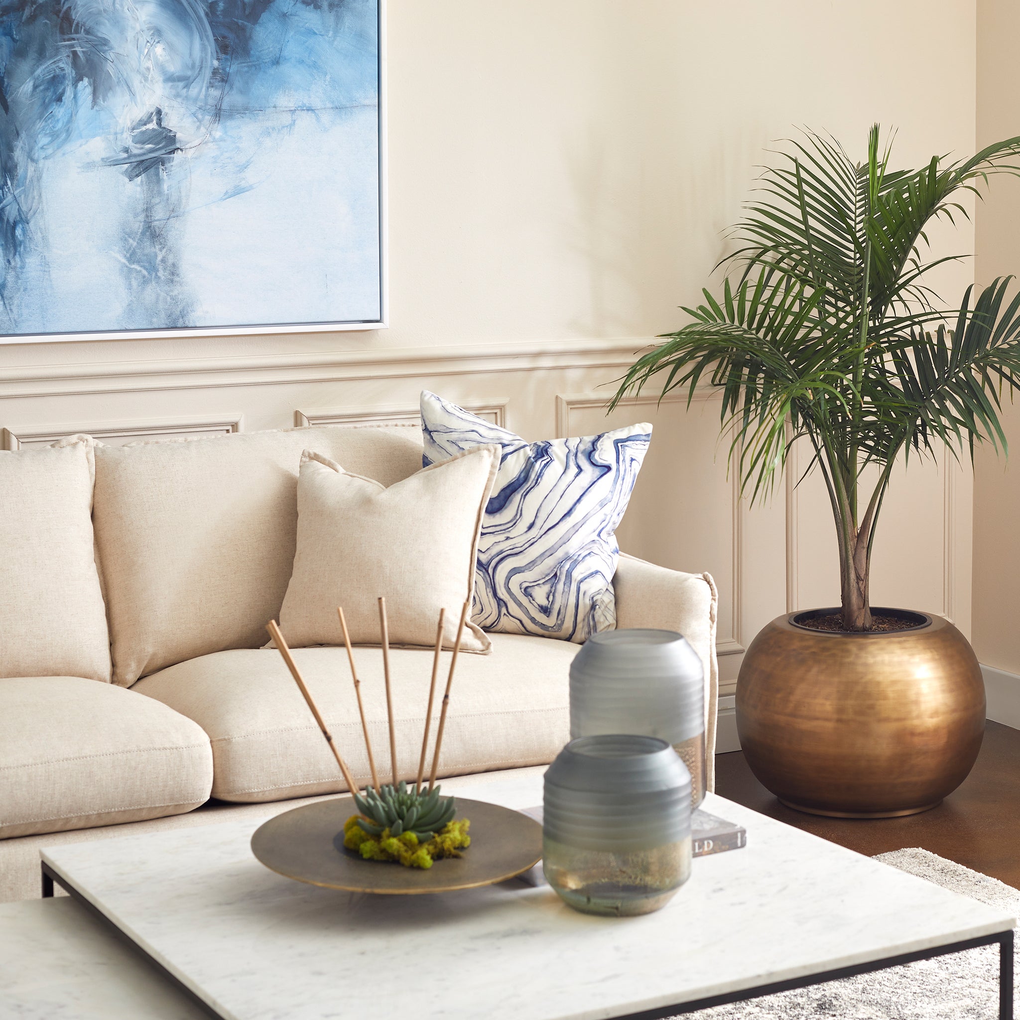 Alchemy Vase | Grey And Guilded Silver – Large - Cyan Design