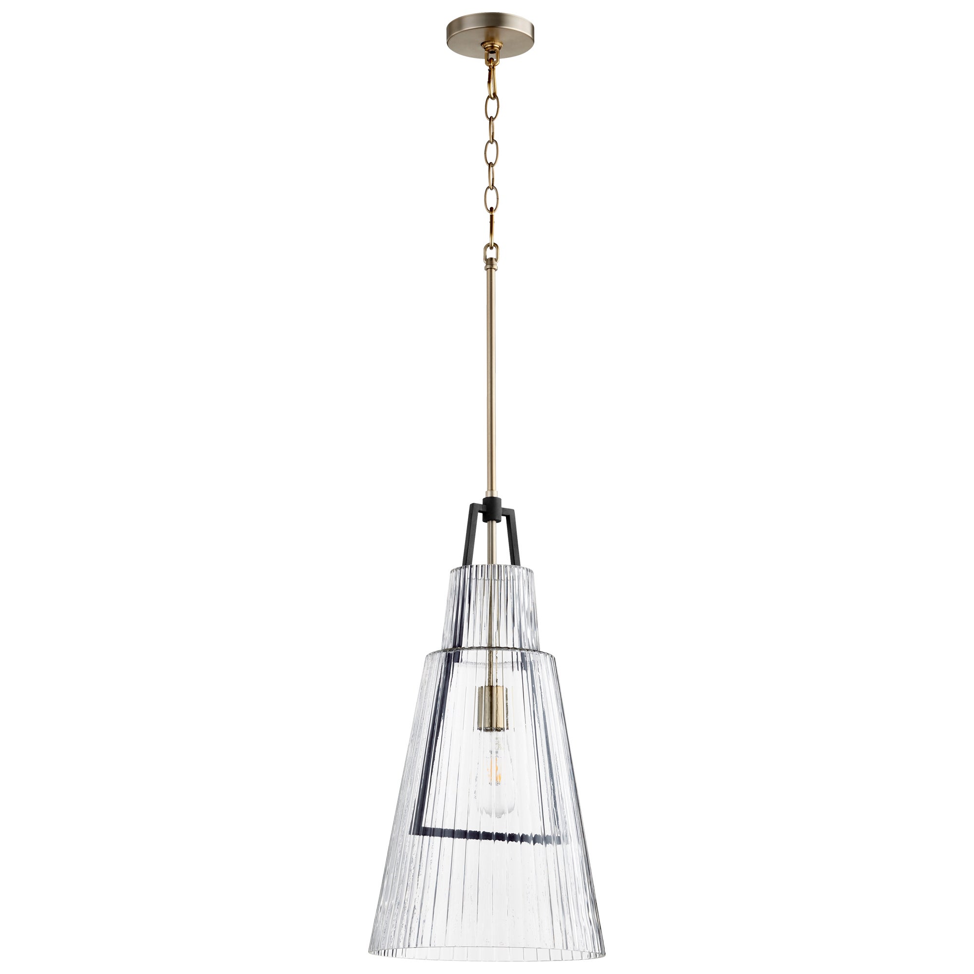 Apollo Pendant | Noir & Aged Brass - Cyan Design