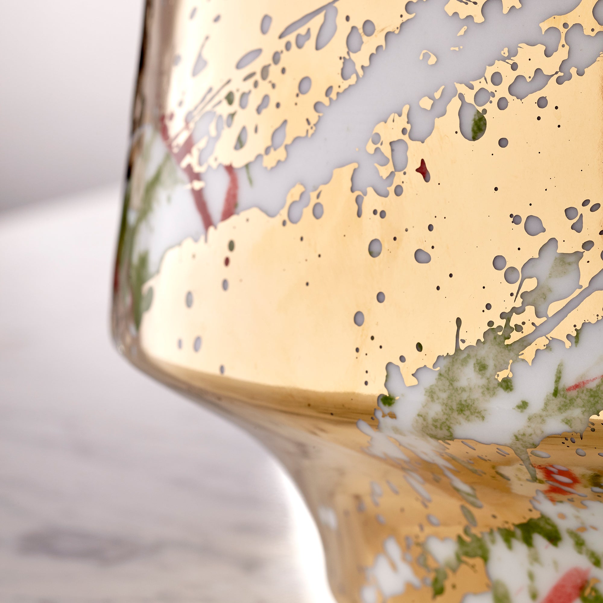 Ardent Splash Container | Multi-Color Glaze – Medium - Cyan Design