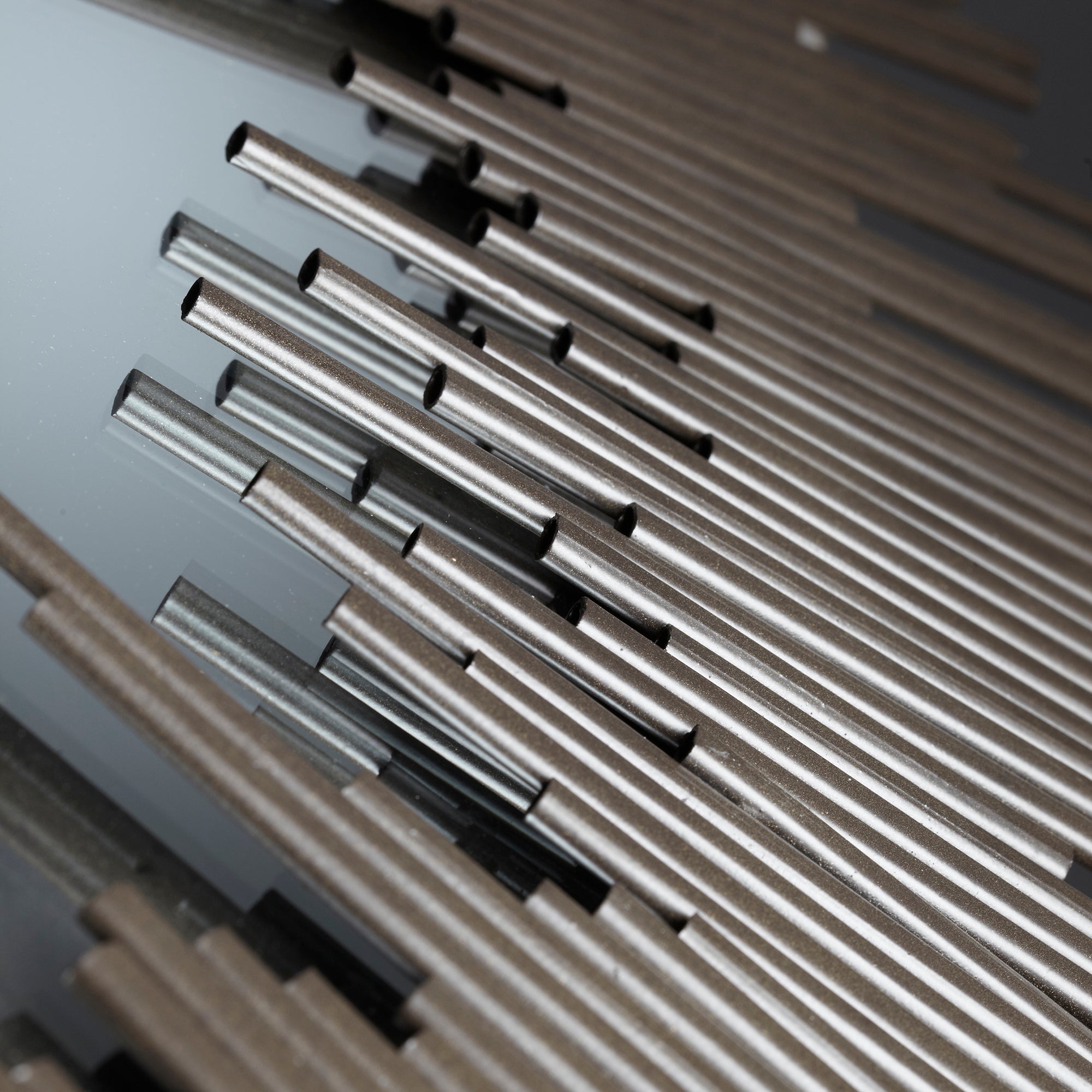 Aurora Mirror #1 | Graphite - Cyan Design