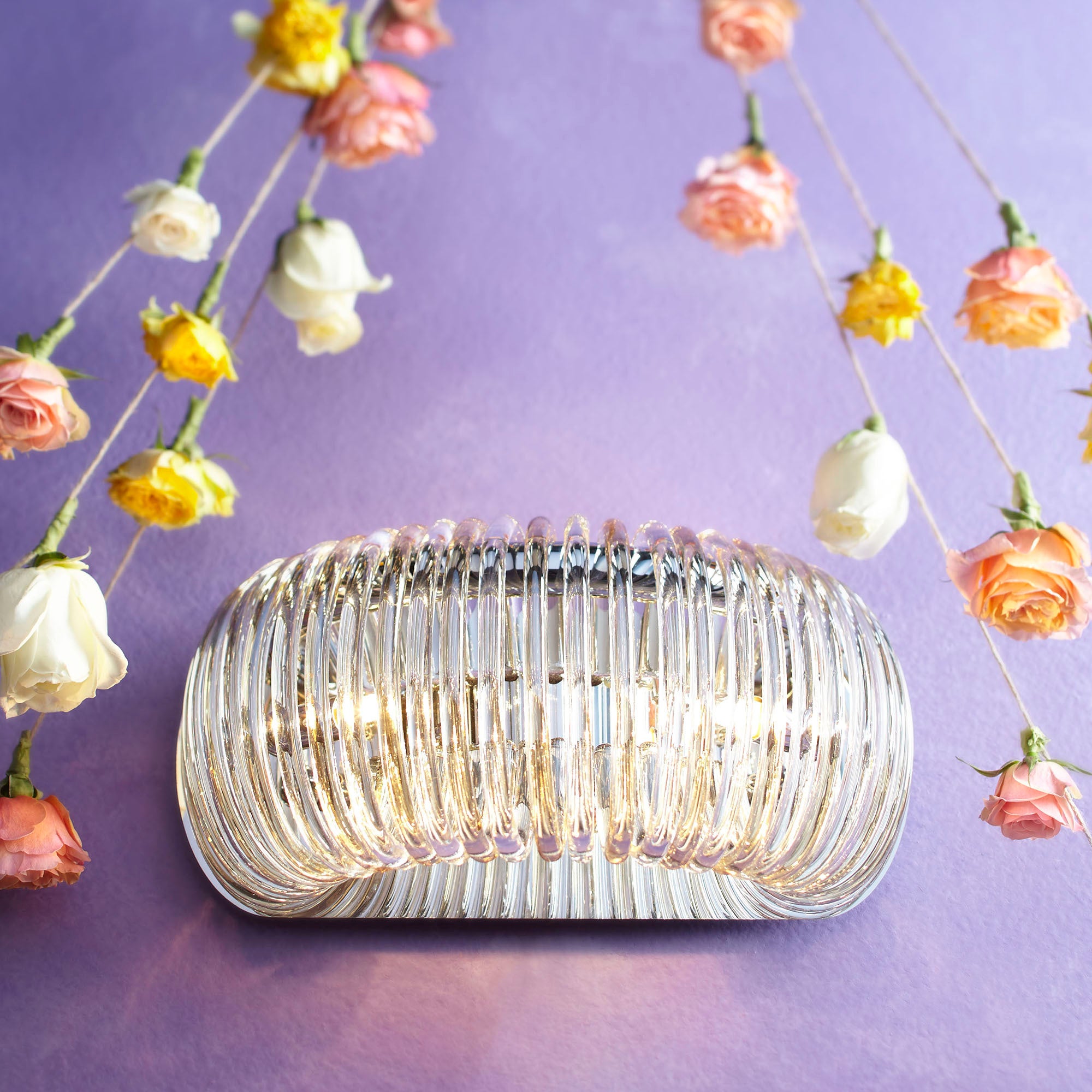 Beaming Around Wall Sconce | Chrome - Cyan Design