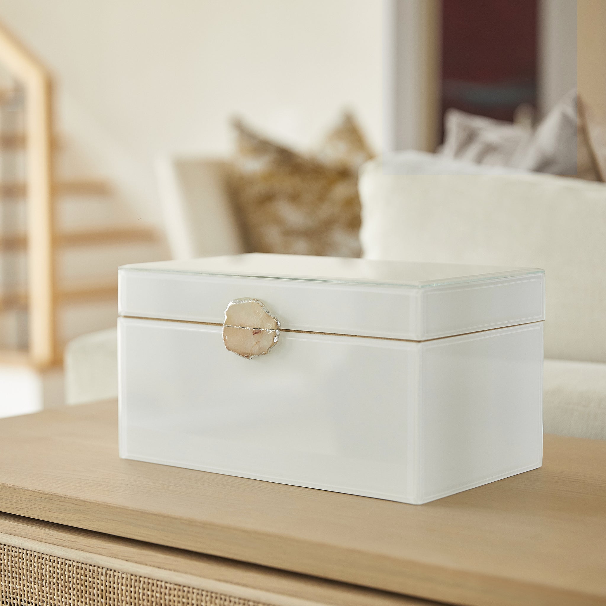 Bijou Container | White – Medium - Cyan Design