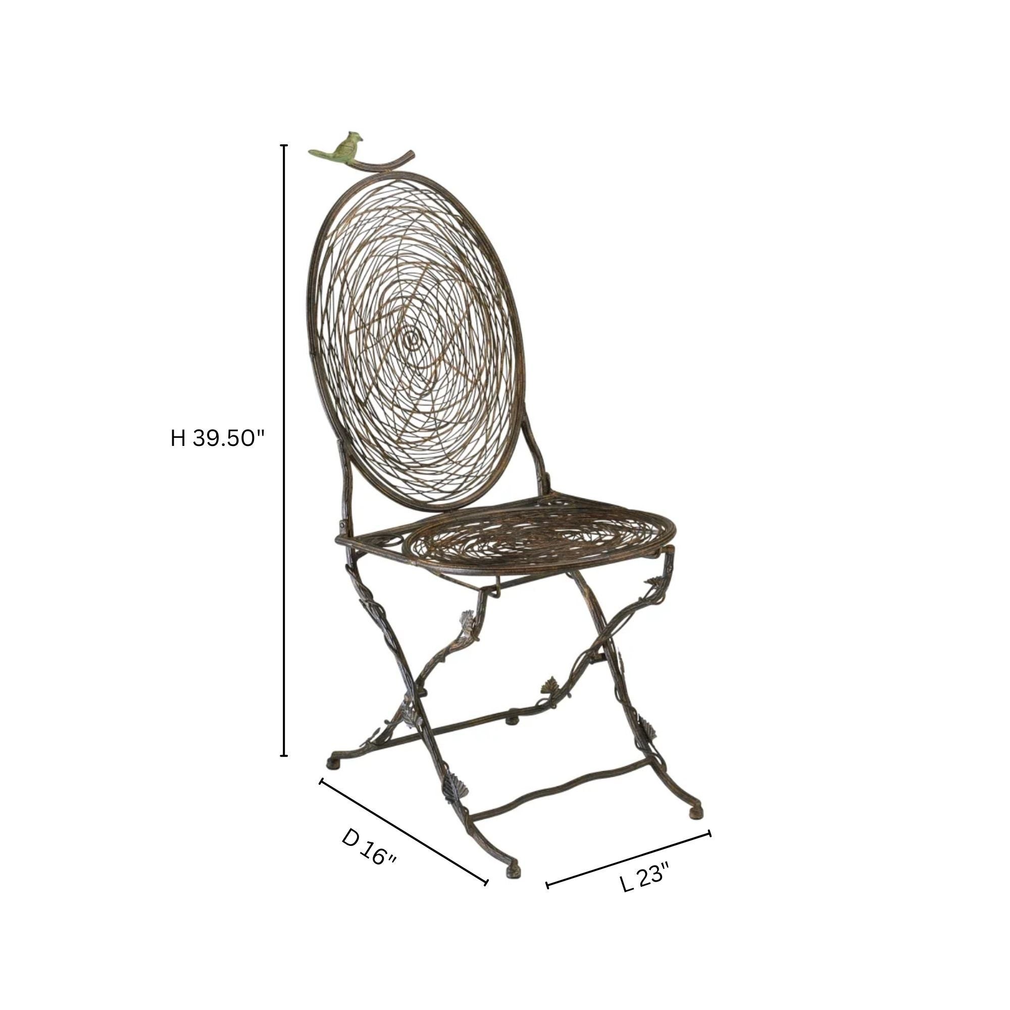 Bird Chair | Muted Rust - Cyan Design