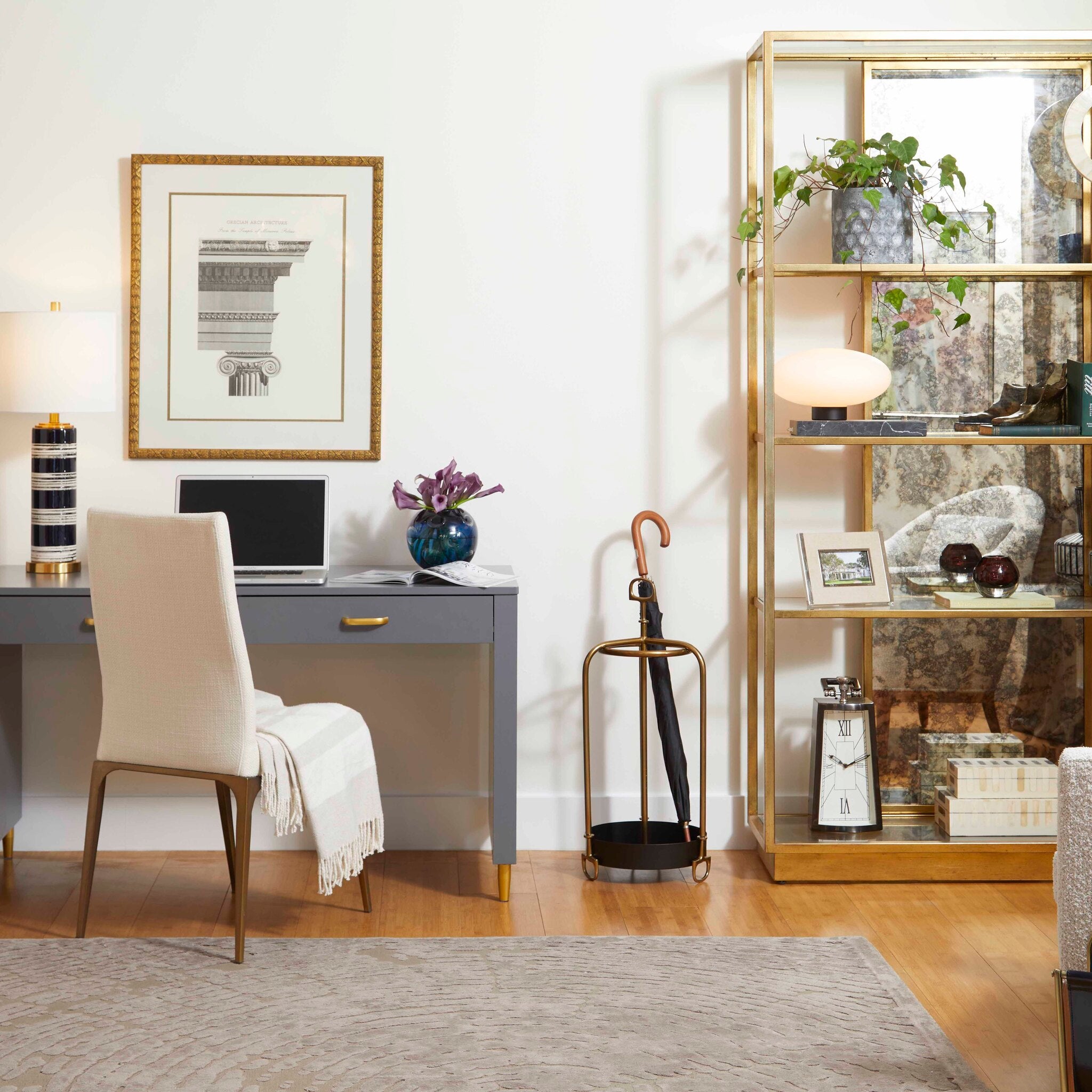 Doc Clock | Black Nickel - Cyan Design