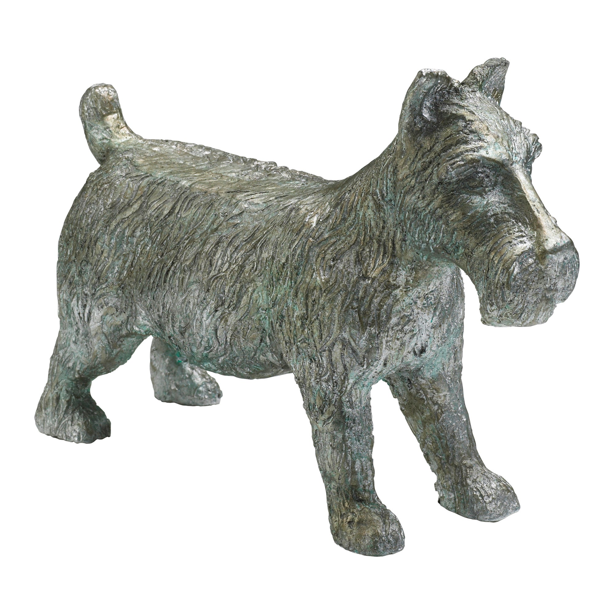 Dog Token | Pewter - Cyan Design