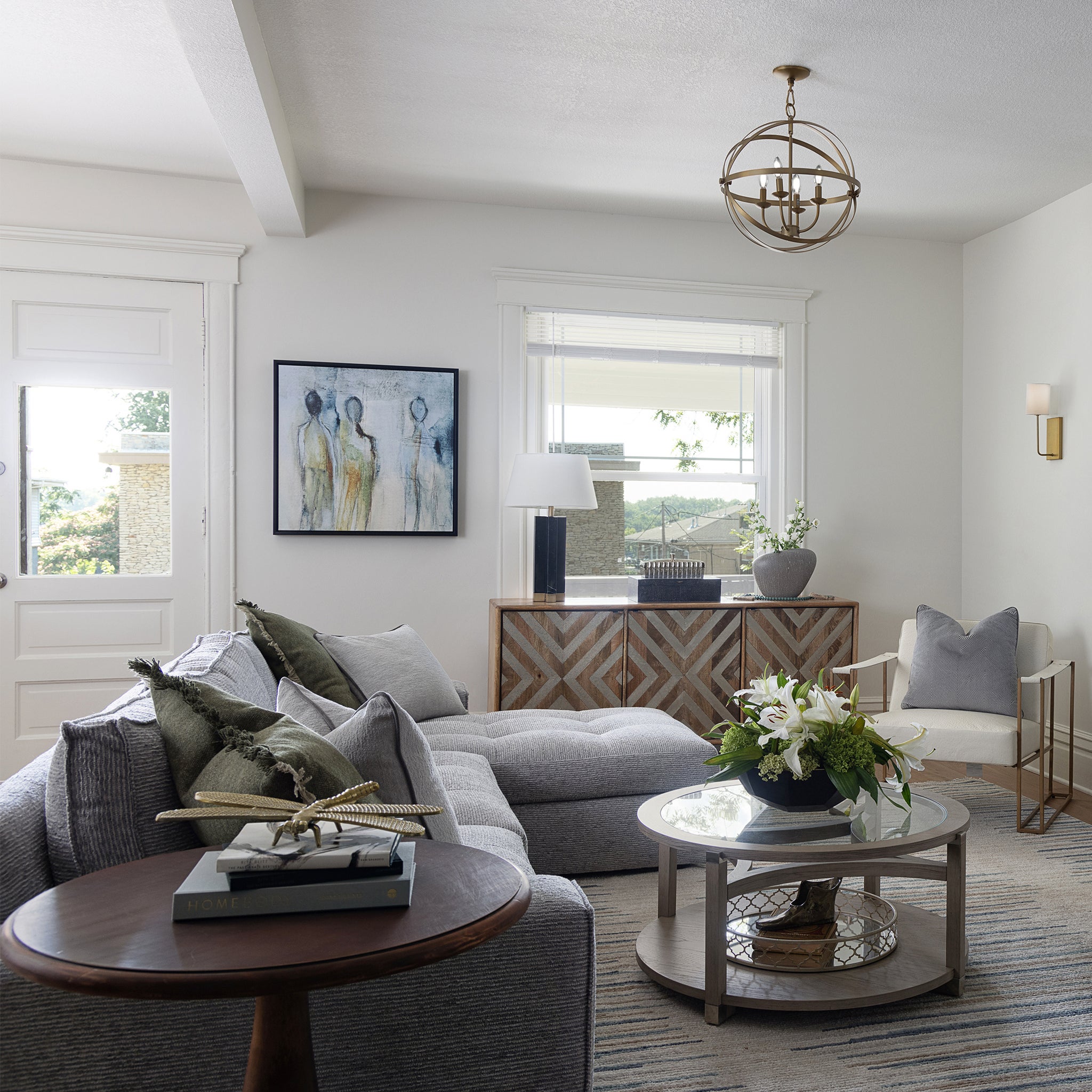 Fluttering Token 1 Wall Decor | Gold - Cyan Design