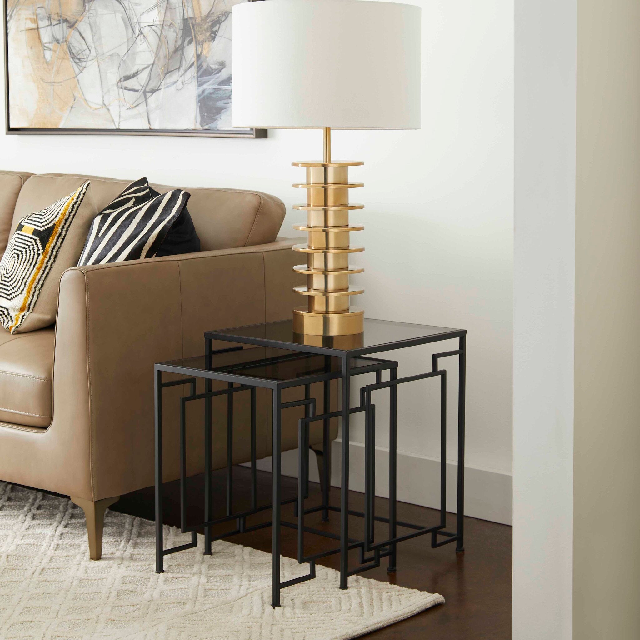 Galleria Nesting Tables | Noir - Cyan Design