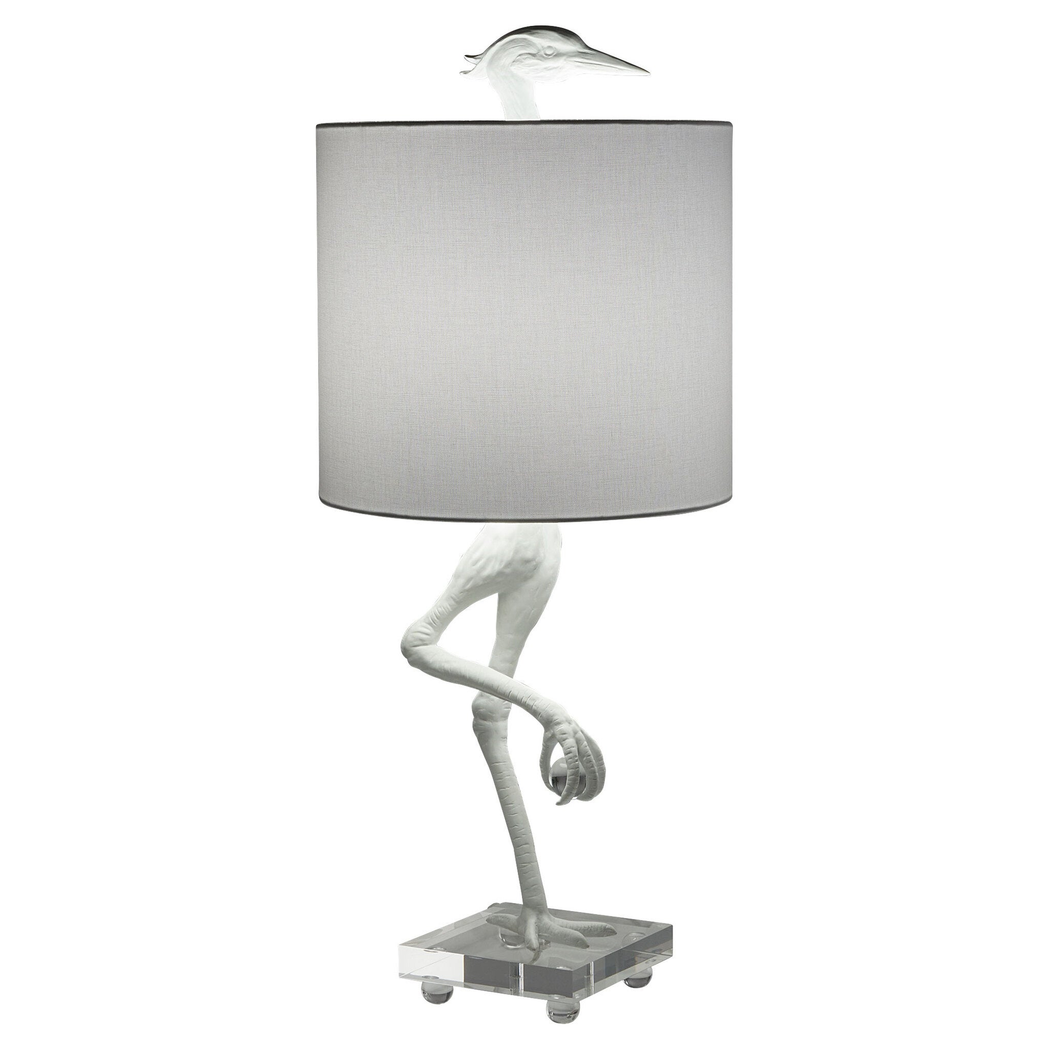 Ibis Table Lamp | White - Cyan Design