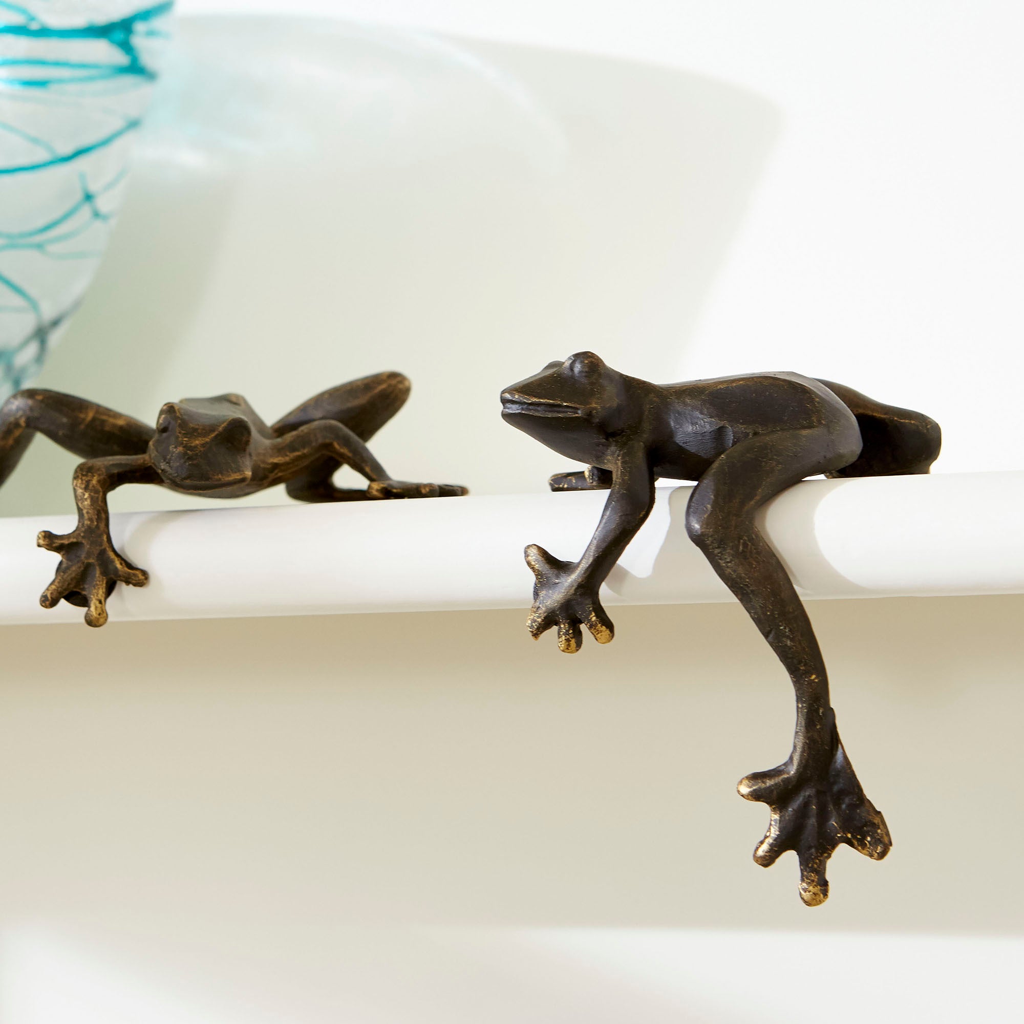Iron Frogs Set of 2 | Old World - Cyan Design