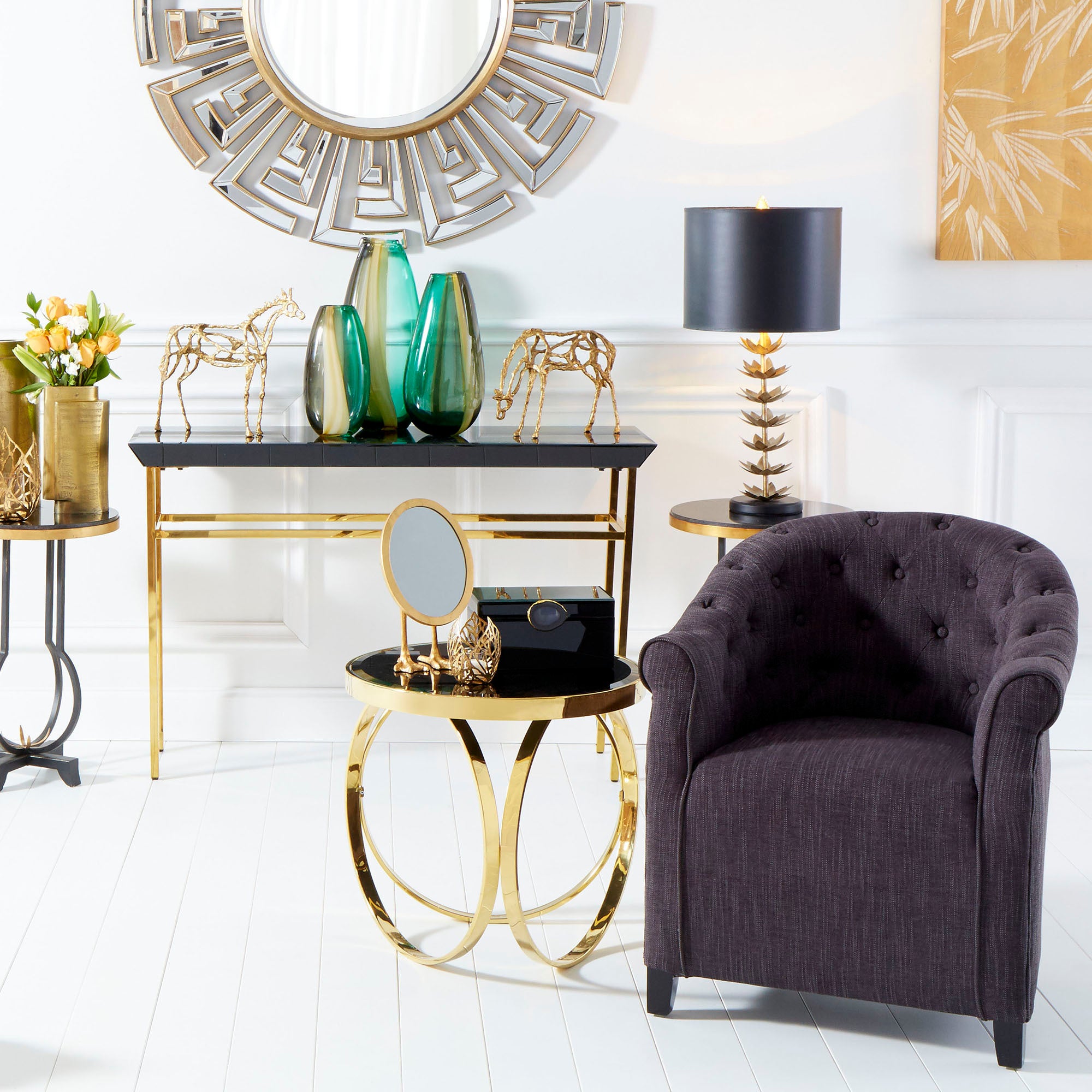 Jacques Table | Old World And Gold - Cyan Design