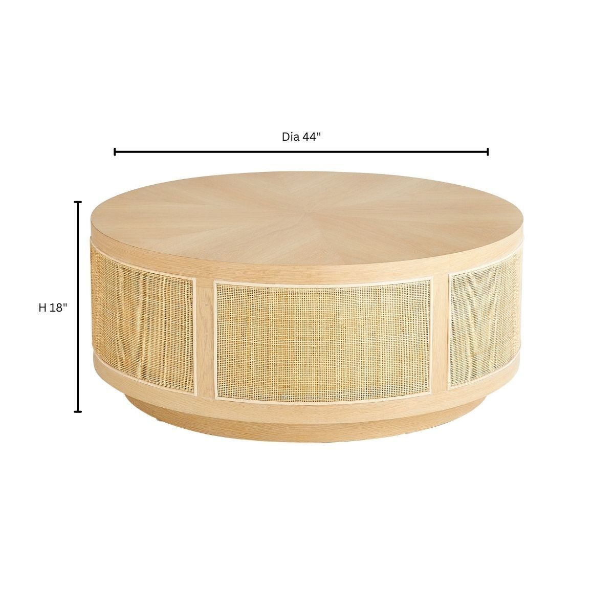 Lamu Cocktail Table Designed by J Kent Martin | Natural Oak - Cyan Design