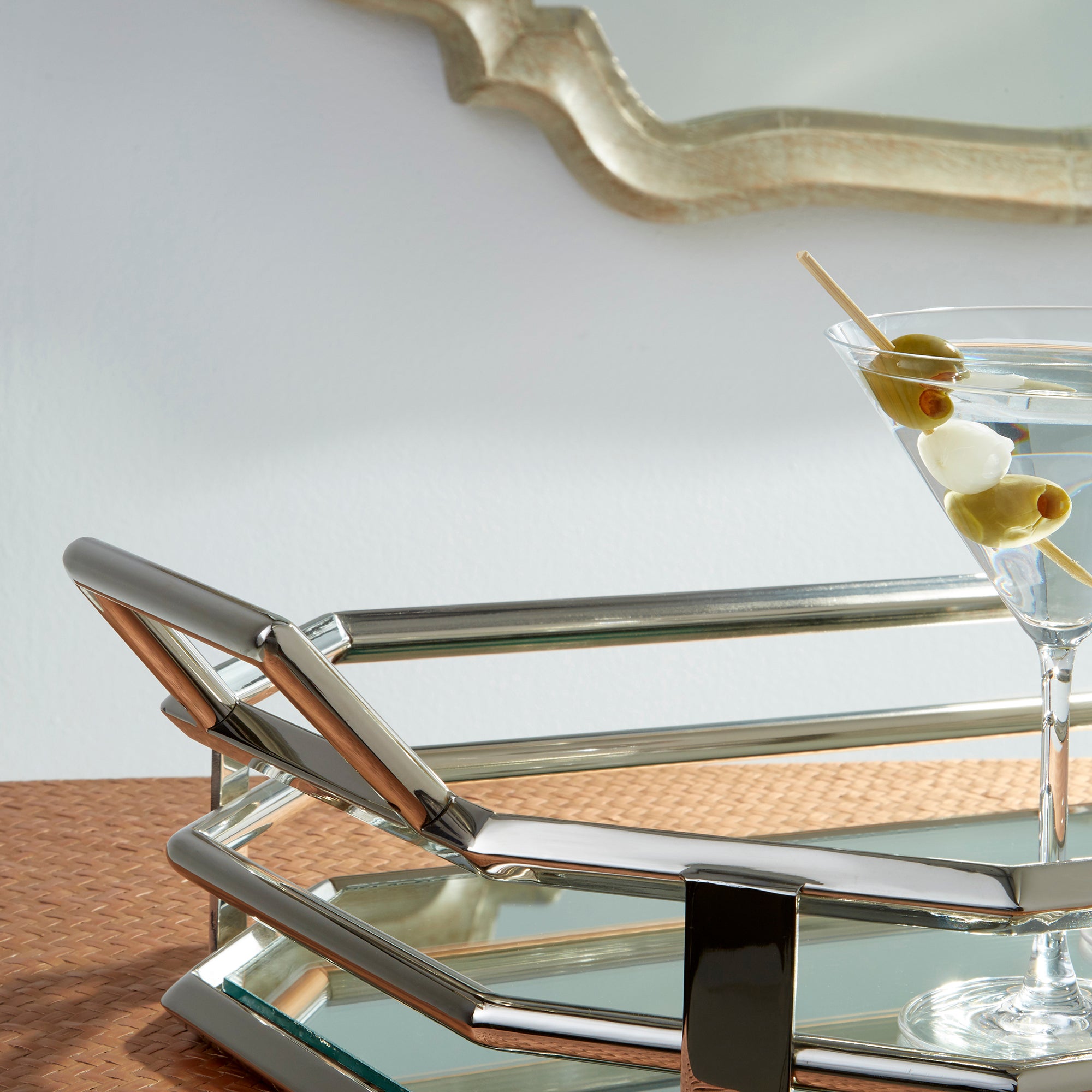 Layers of Meaning Tray | Stainless Steel - Cyan Design