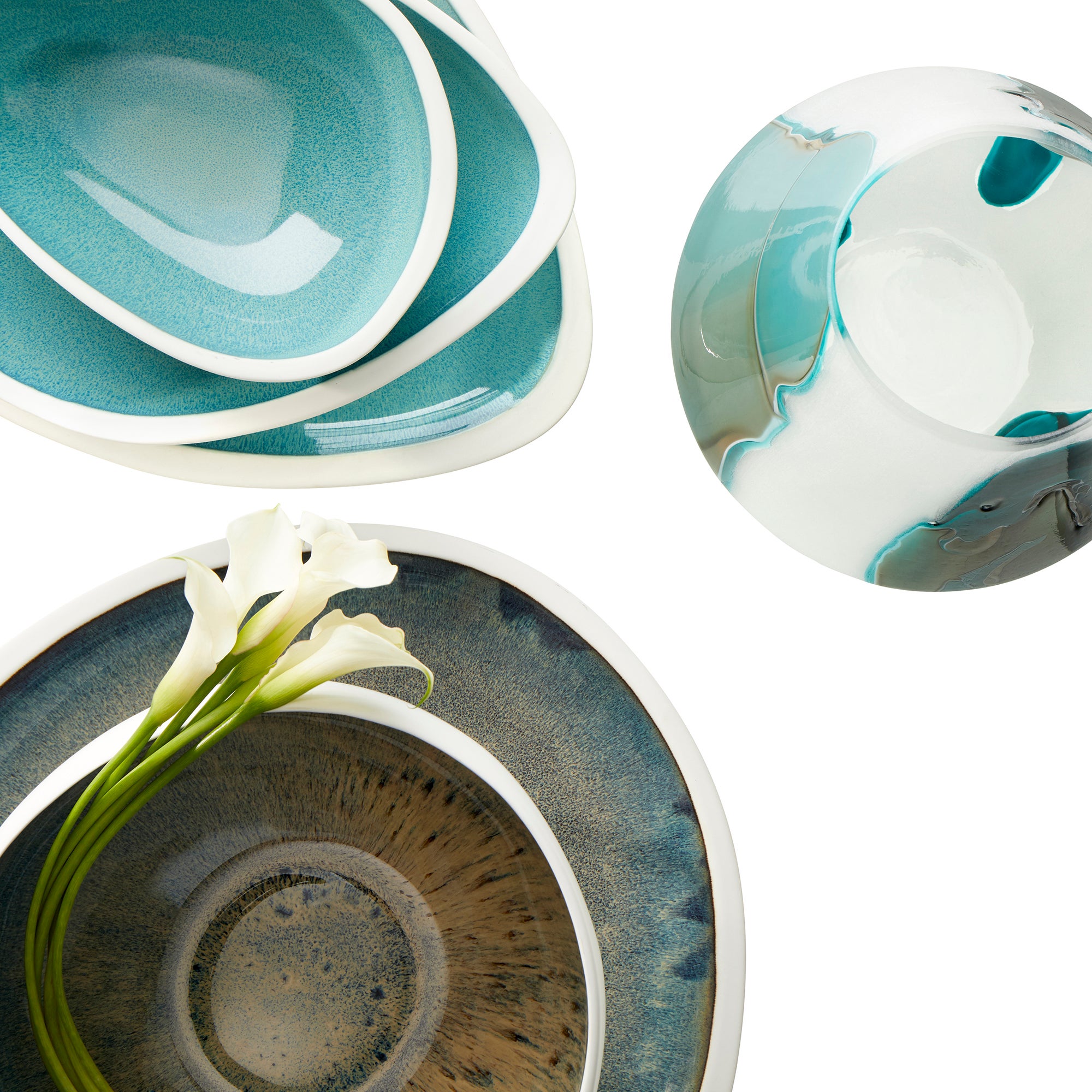 Lullaby Bowl | White And Oyster – Large - Cyan Design