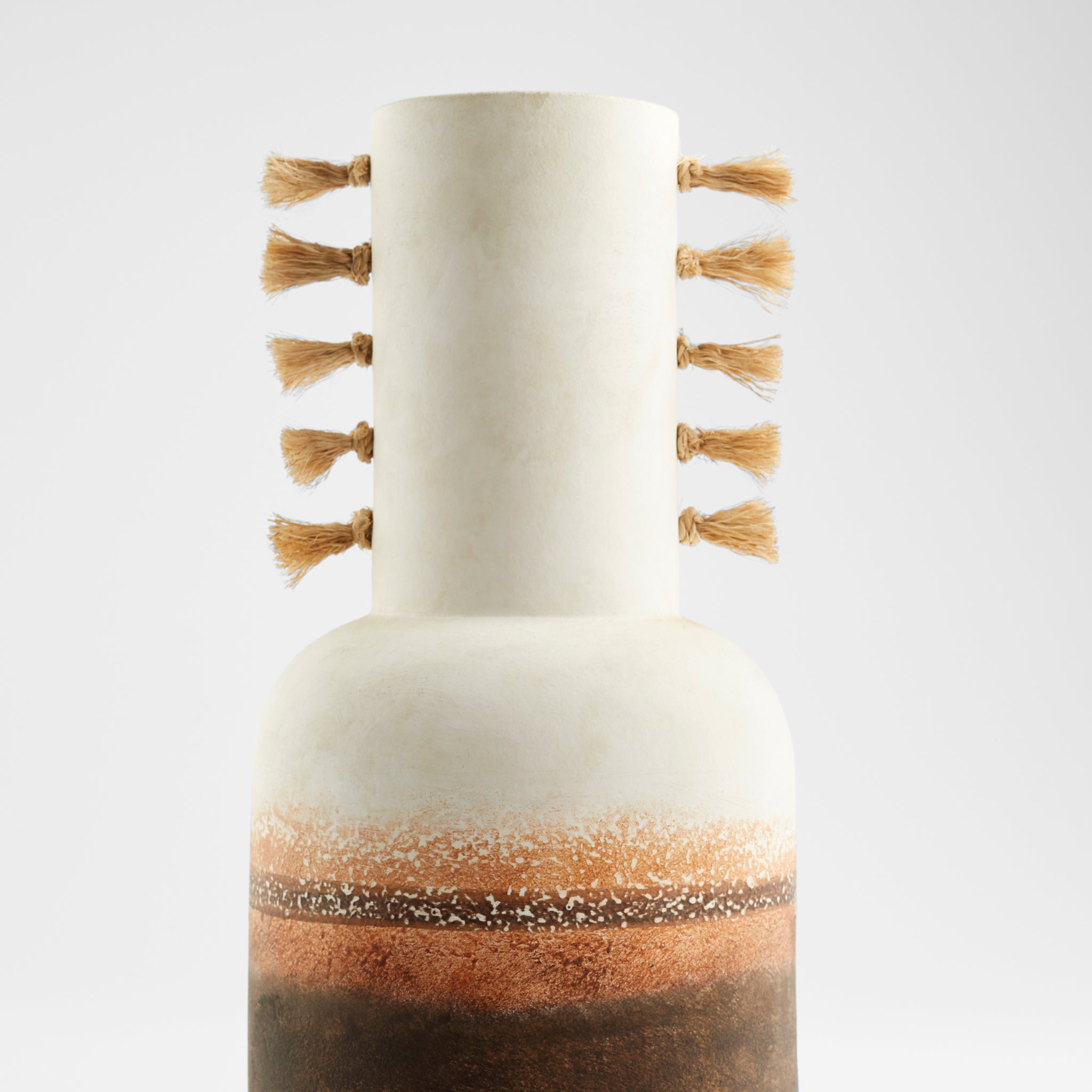 Margaret Vase Designed by J Kent Martin | Jute Ombre-Large - Cyan Design