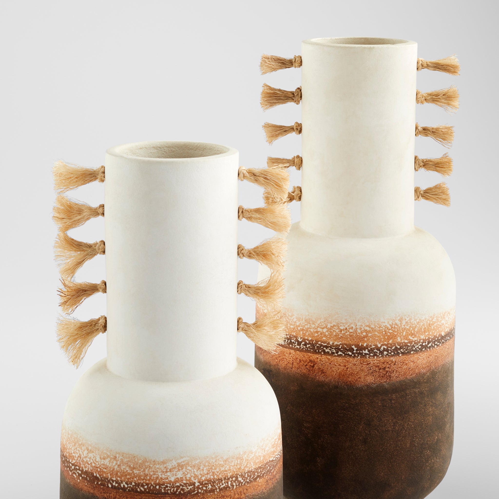 Margaret Vase Designed by J Kent Martin | Jute Ombre-Large - Cyan Design