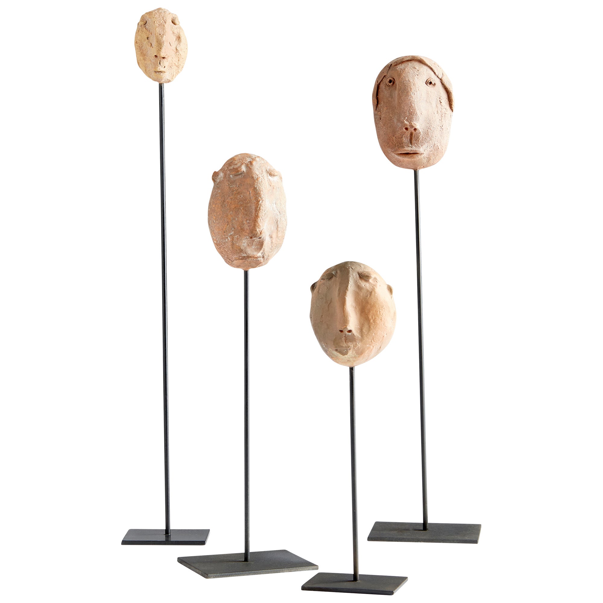 Melancholy Java Sculpture | Rustic - Cyan Design