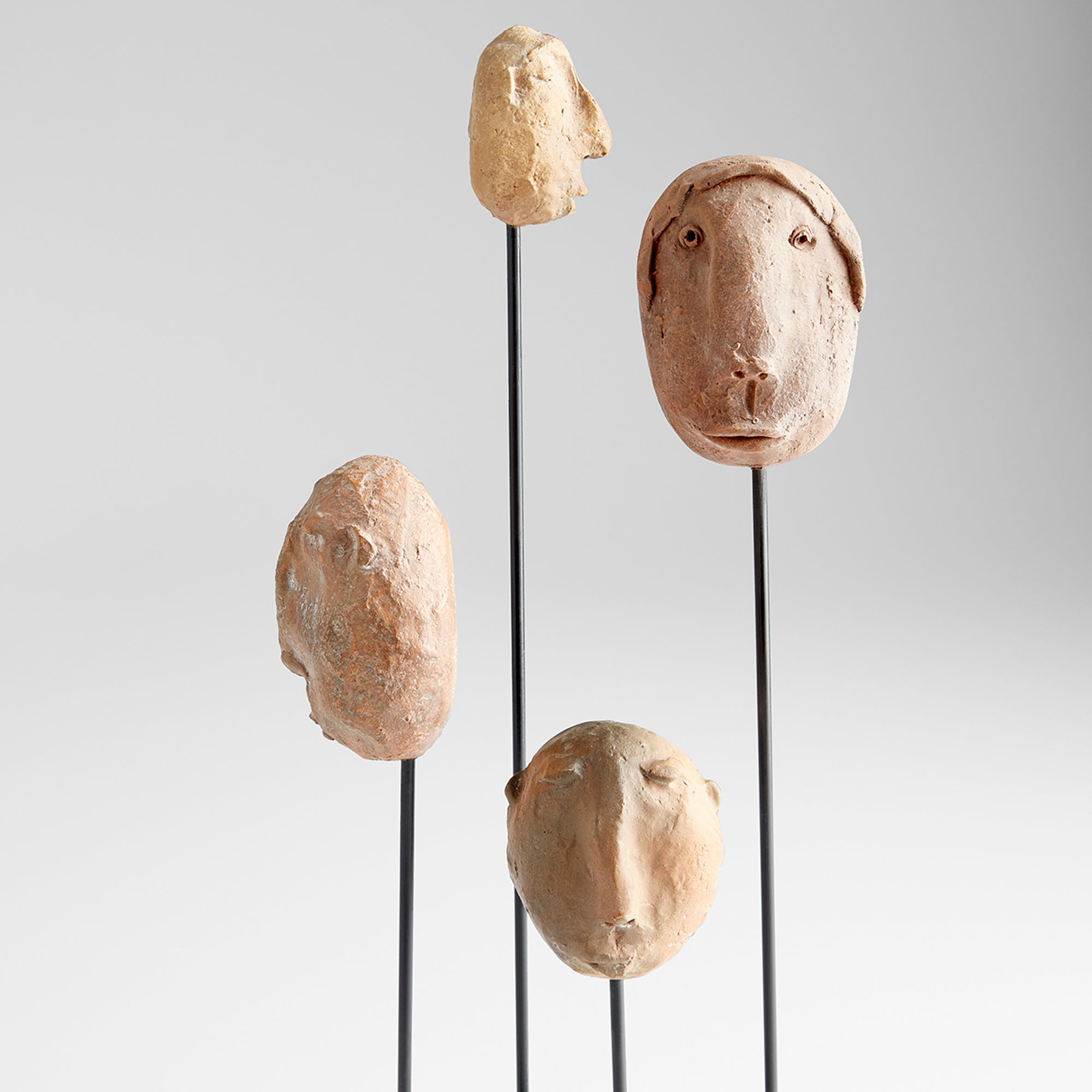 Mindful Java Sculpture | Rustic - Cyan Design