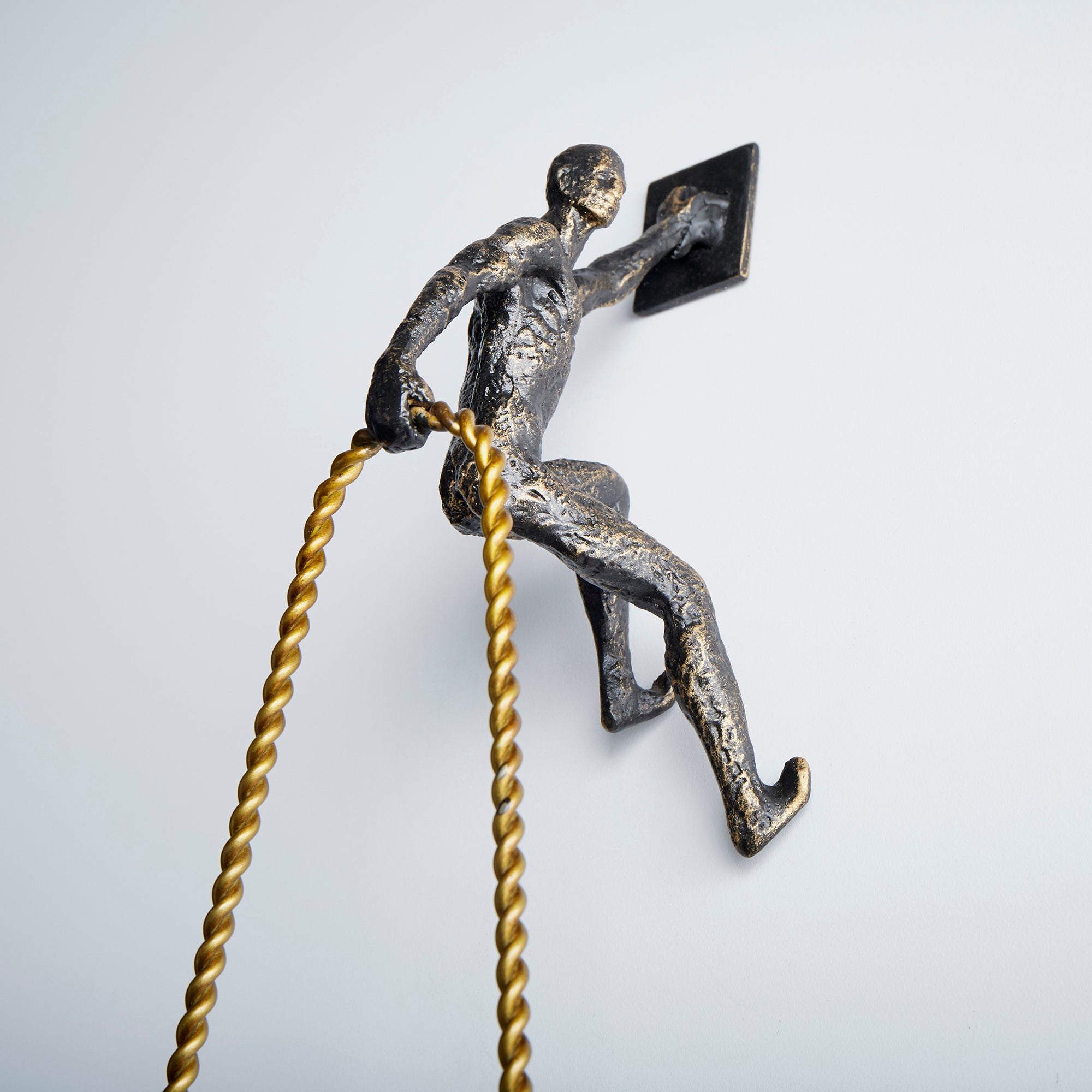 Muscle Man Mirror | Golden Bronze - Cyan Design