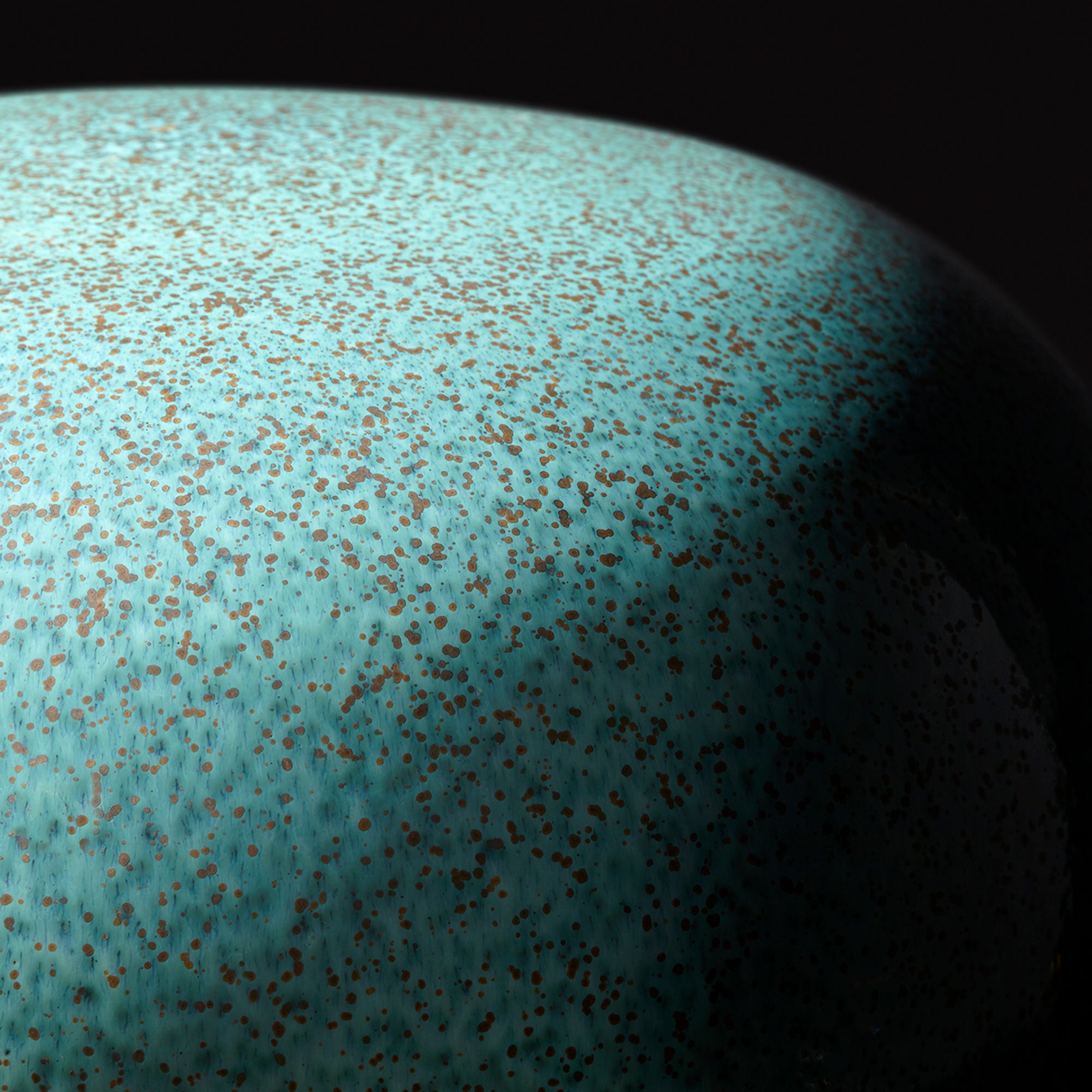 Native Gloss Stool | Turquoise Glaze - Cyan Design