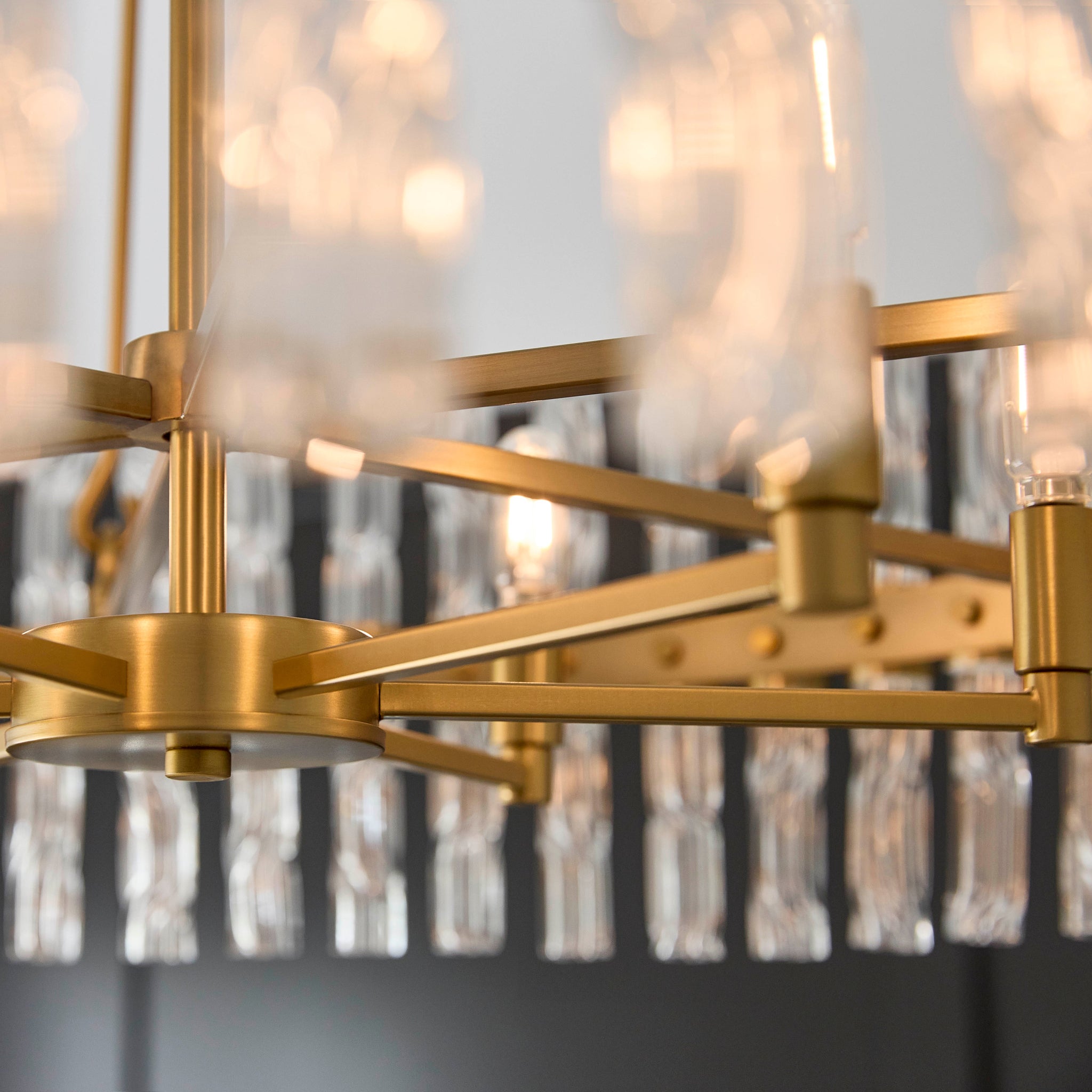 Nobel 6-Light Chandelier – Aged Brass - Cyan Design