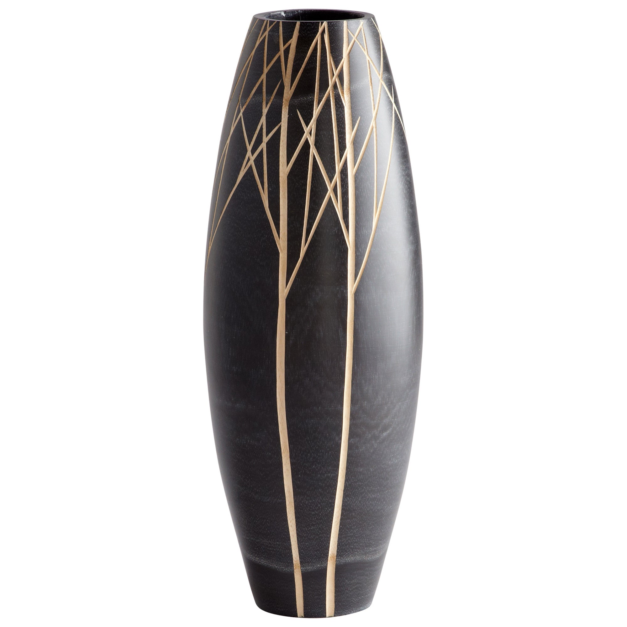 Onyx Winter Vase | Black – Large - Cyan Design