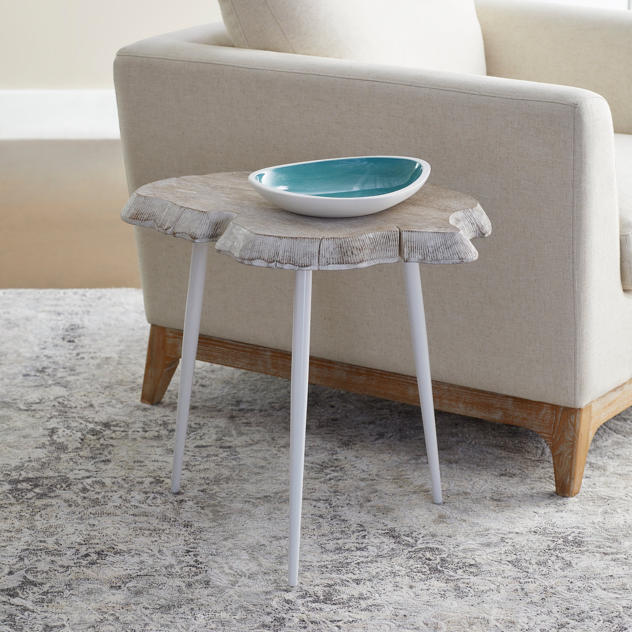 Palmer Side Table | Whitewash - Cyan Design