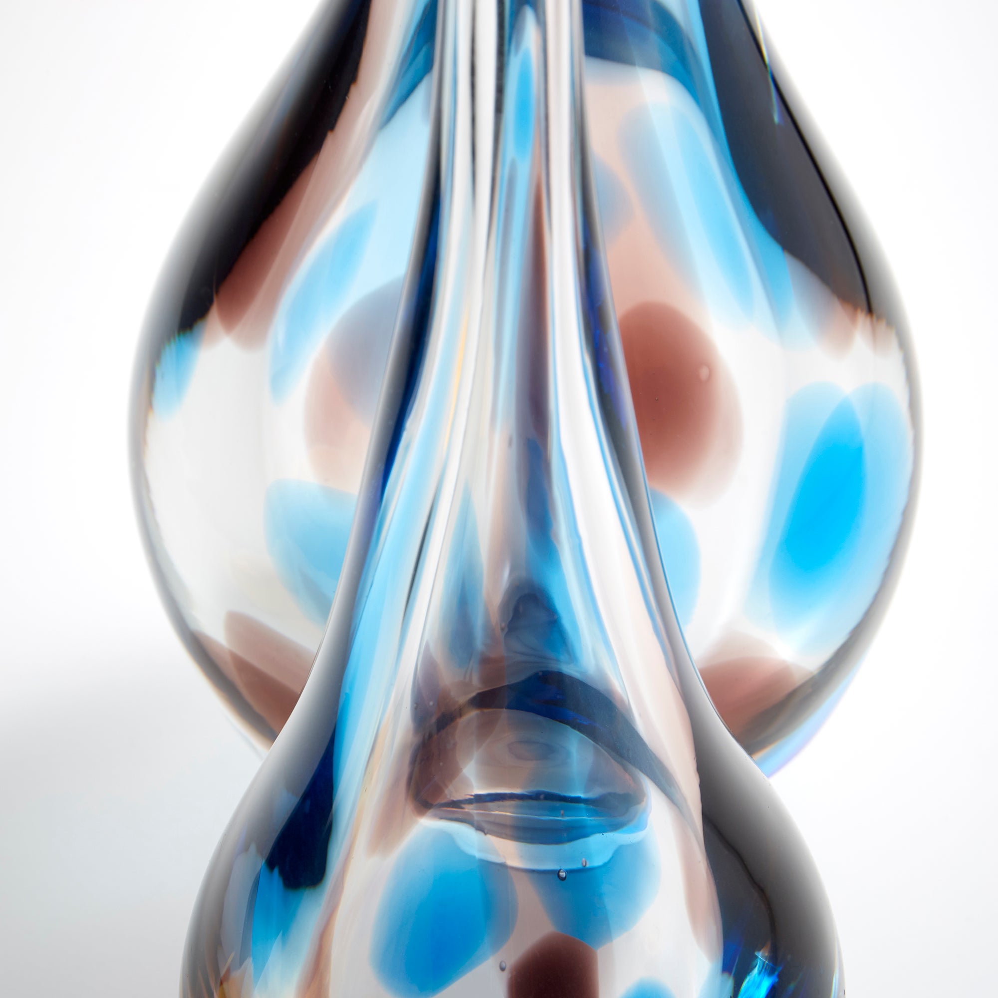 Pandora Vase | Amber And Blue – Small - Cyan Design