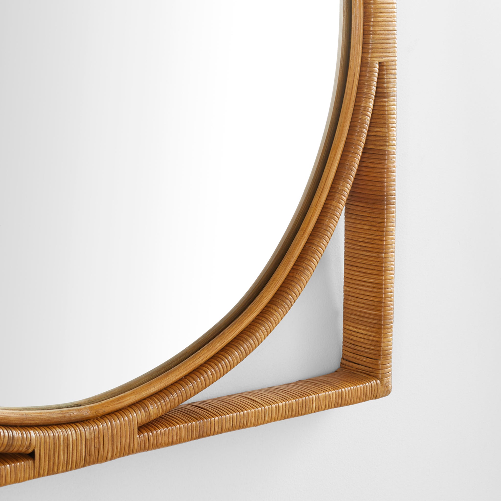 Pemba Mirror Designed by J Kent Martin | Brown – Large - Cyan Design