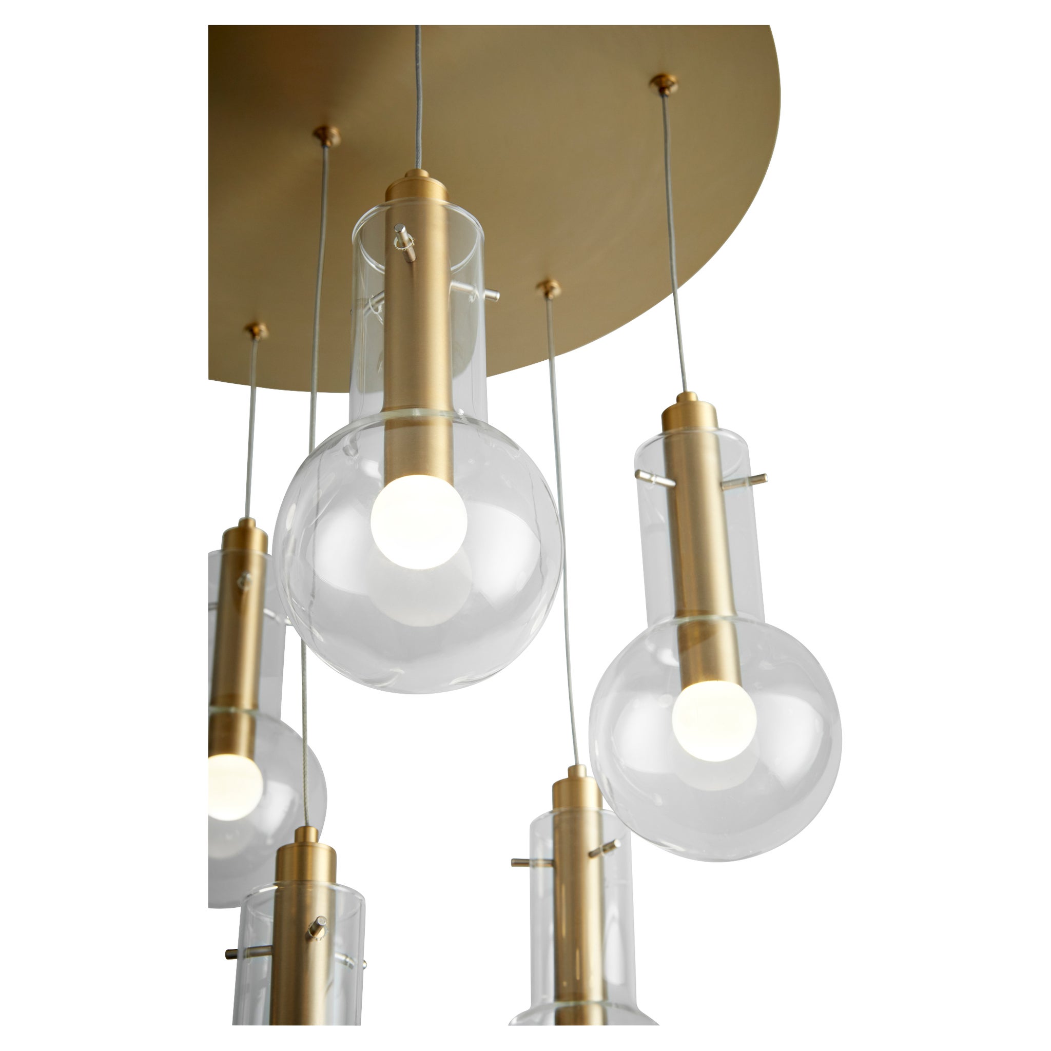 PRIMO Pendant 7-Light | Aged Brass - Cyan Design