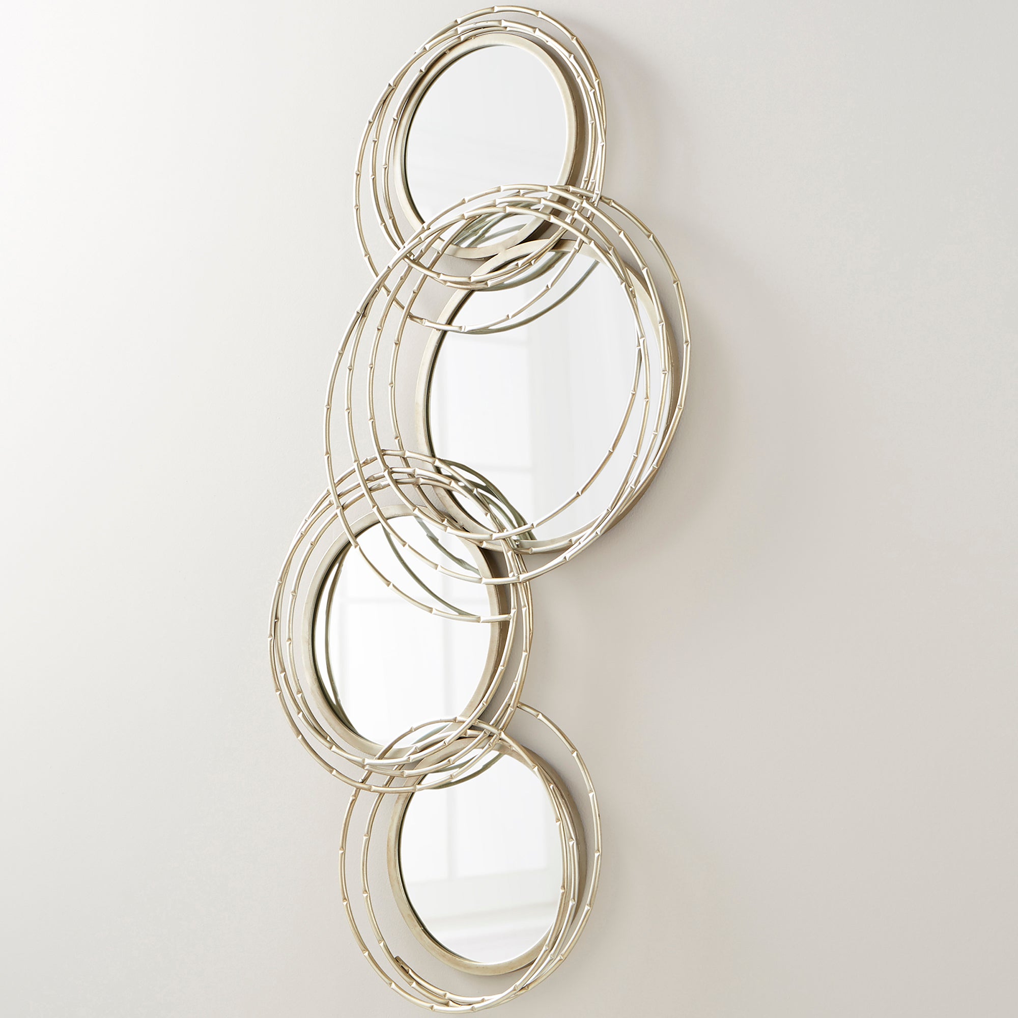 Radius Mirror | Silver - Cyan Design