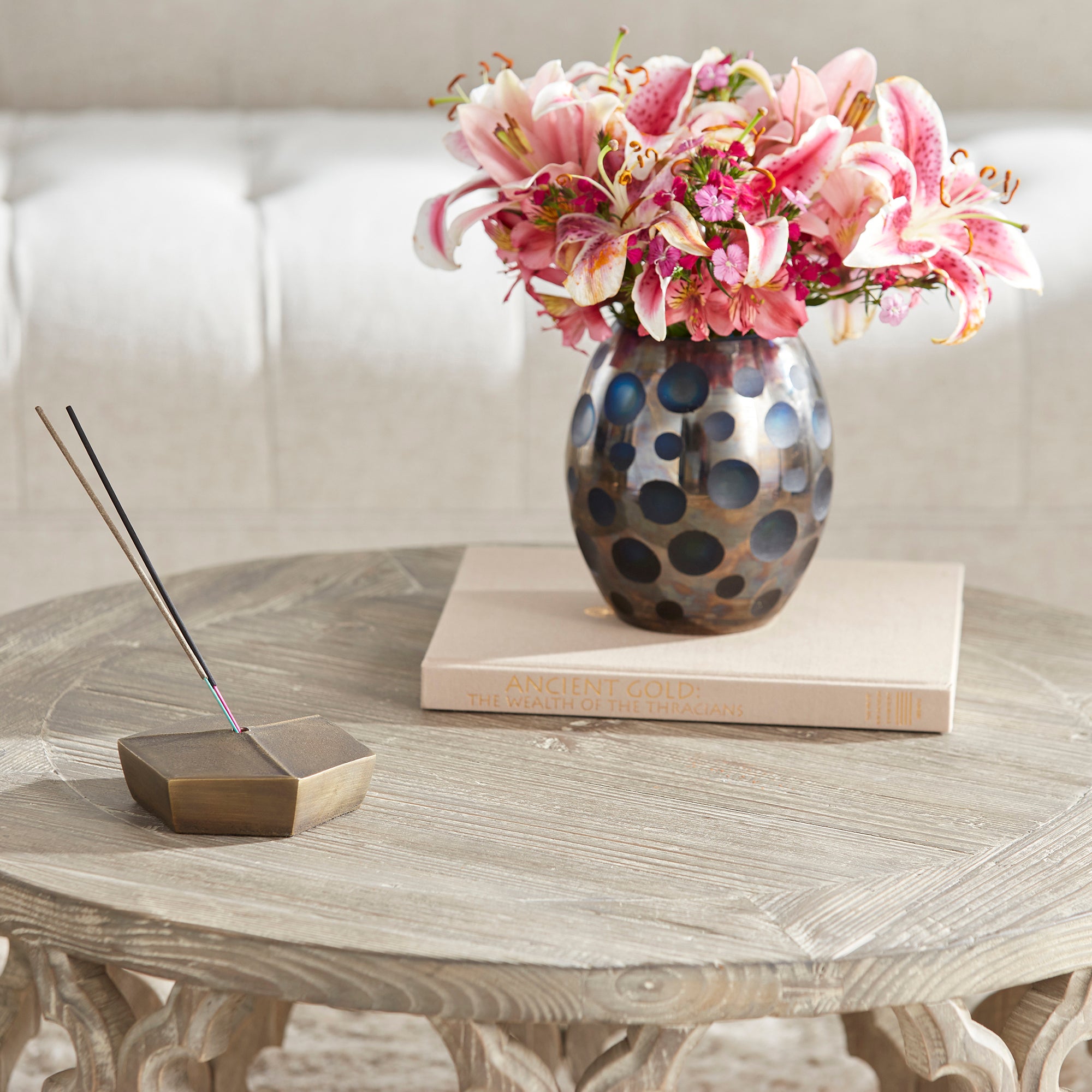 Sirah Cocktail Table | Weathered Pine – Small - Cyan Design