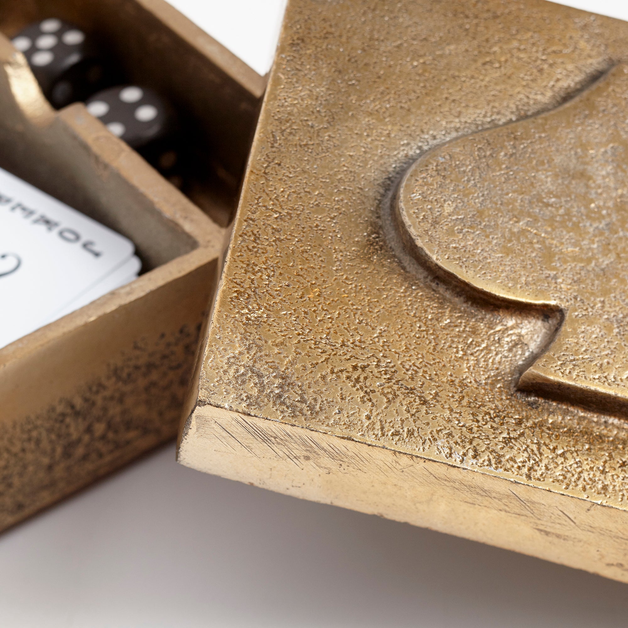 Spades Container | Antique Gold - Cyan Design
