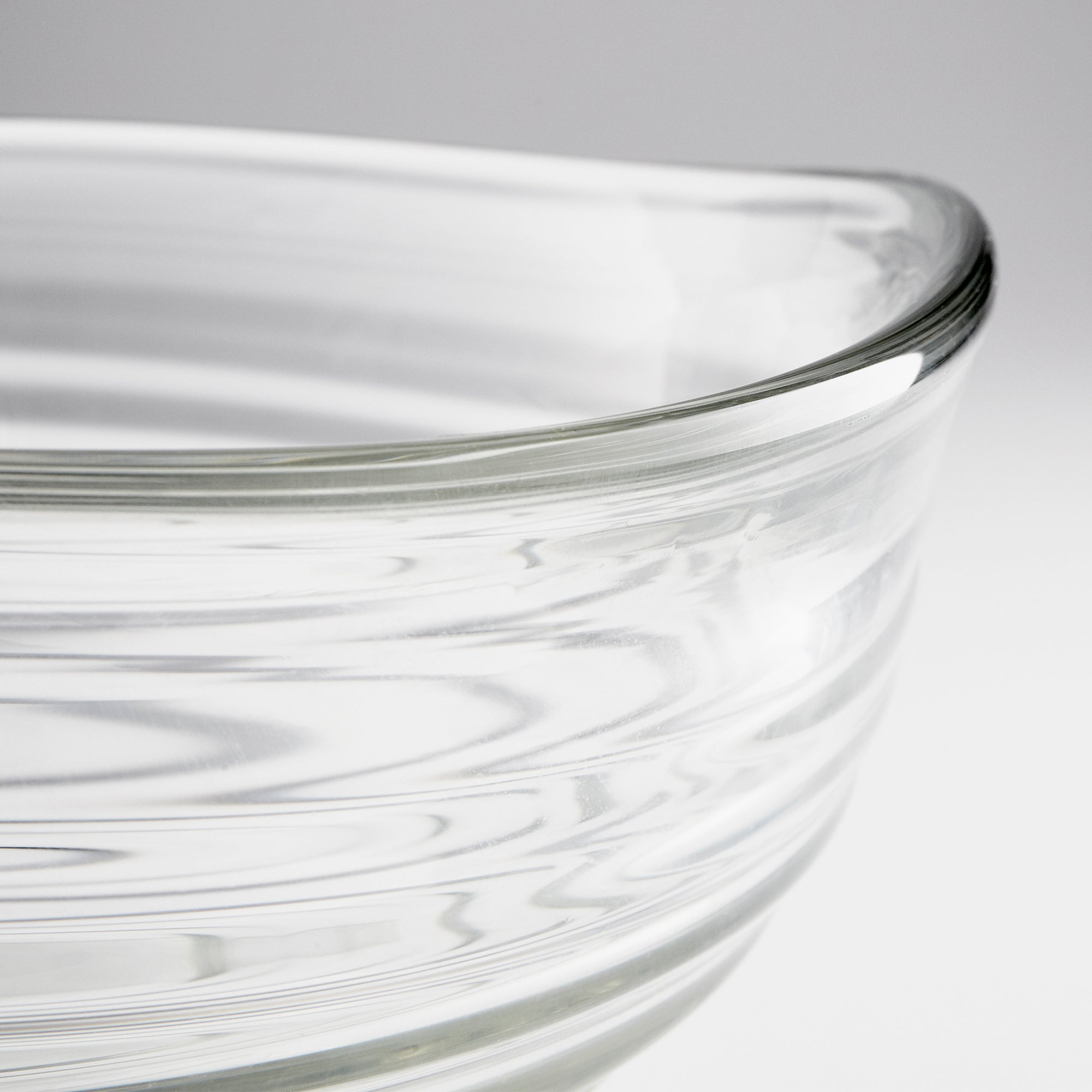 Wavelet Bowl | Clear – Small - Cyan Design