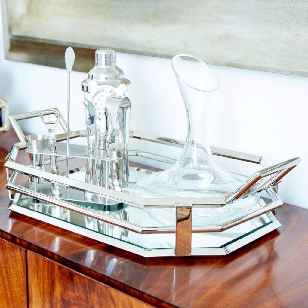 Layers of Meaning Tray | Stainless Steel - Cyan Design