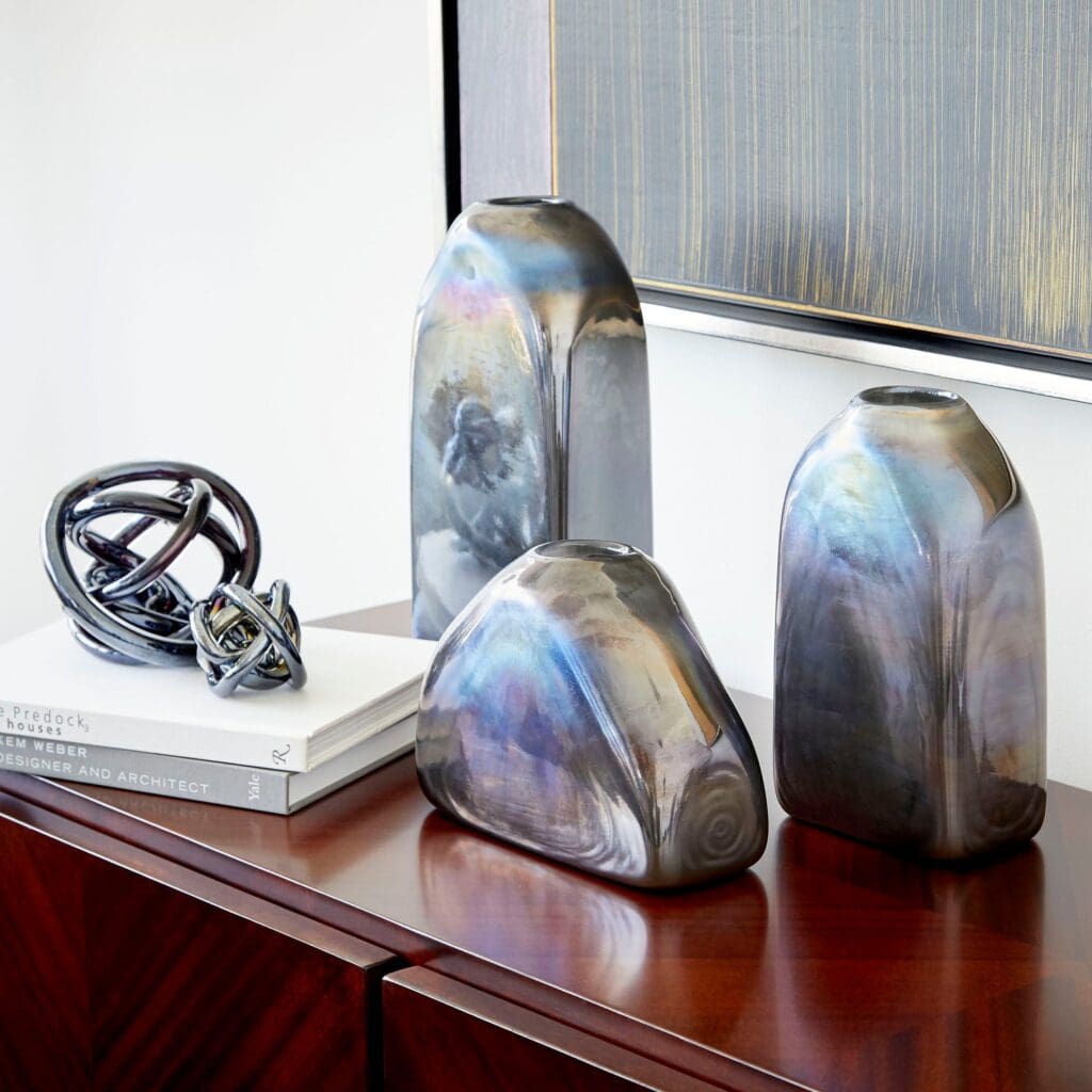 Montague Vase | Gun Metal - Cyan Design