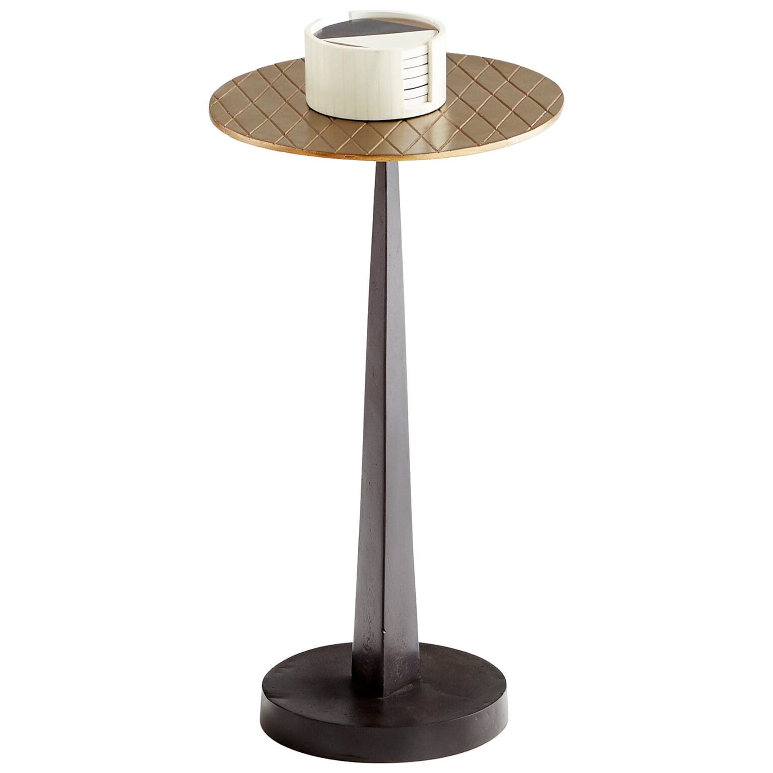 Beauvais Side Table | Aged Brass And Black - Cyan Design