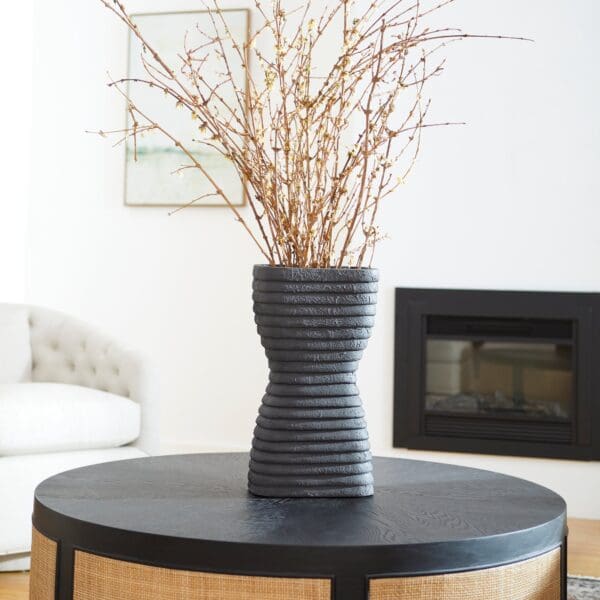 Moonstone Vase Designed by J Kent Martin | Gray – Large - Cyan Design