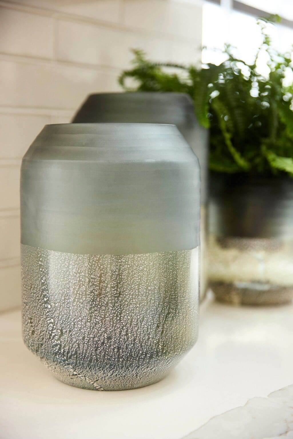 Alchemy Vase | Grey And Guilded Silver – Medium - Cyan Design