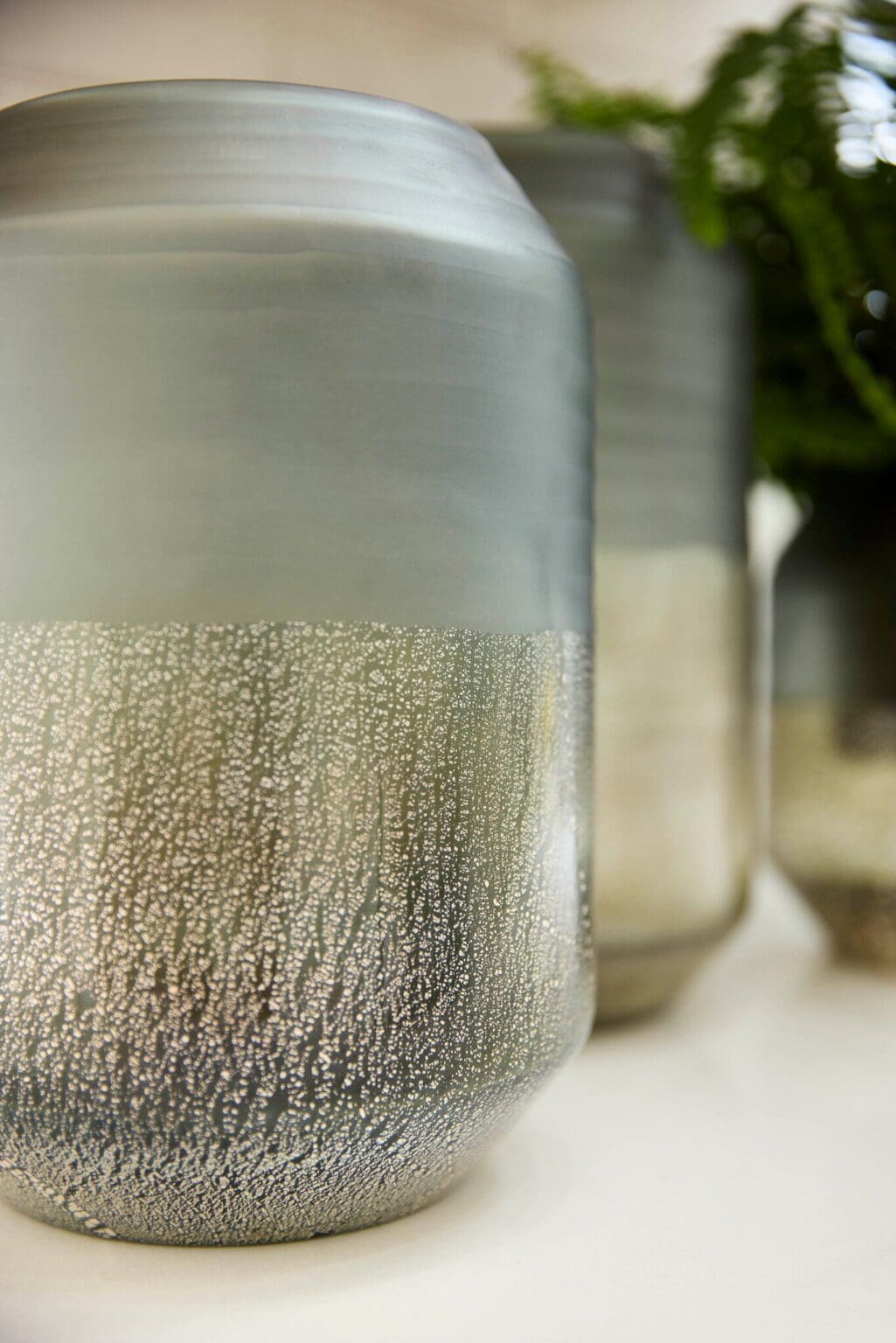 Alchemy Vase | Grey And Guilded Silver – Medium - Cyan Design