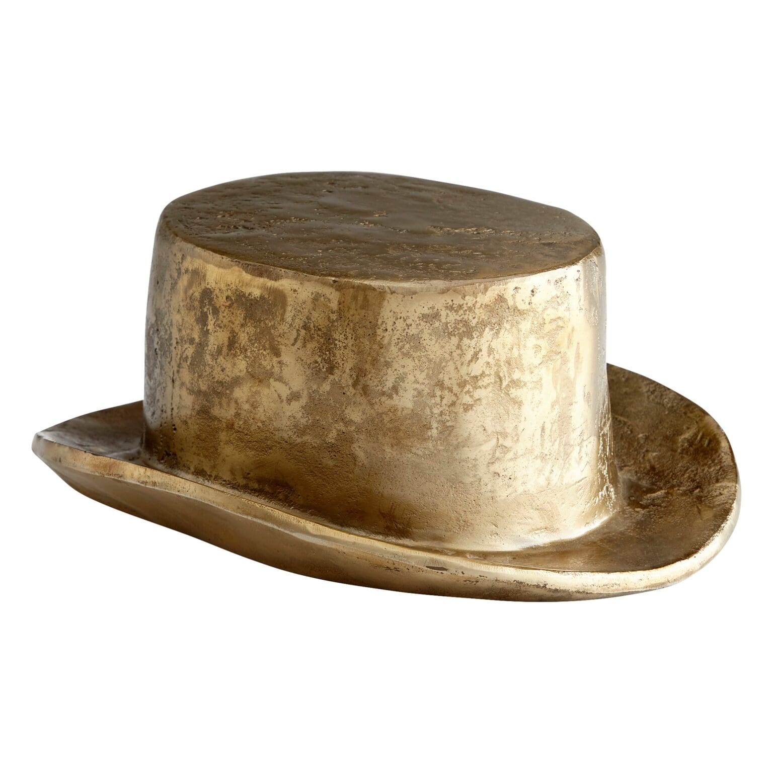 Hat Token | Aged Brass - Cyan Design