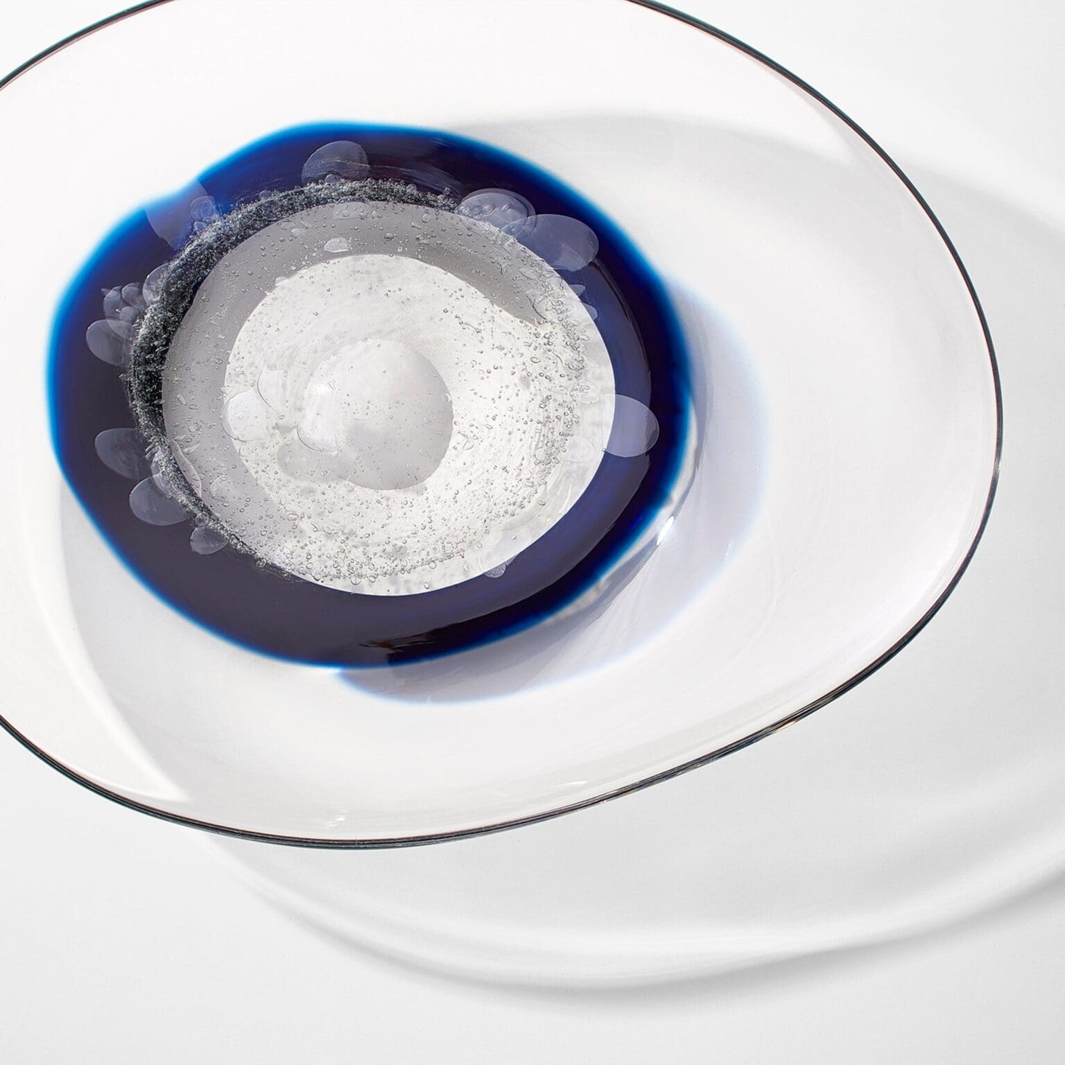 Silicone Nova Plate | Clear And Cobalt - Cyan Design