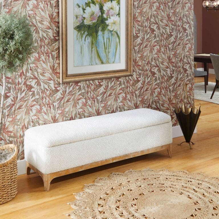 Diascia Bench | White – Cream - Cyan Design