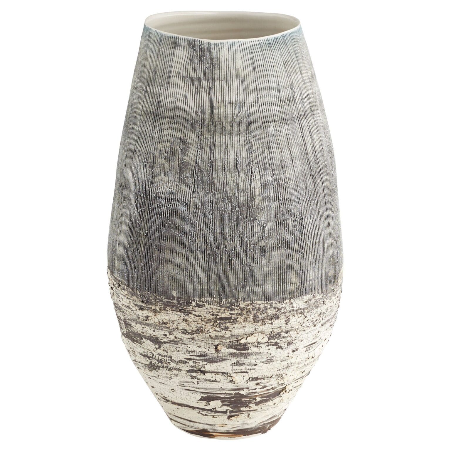 Calypso Vase Designed by Ani Kasten | White – Large - Cyan Design
