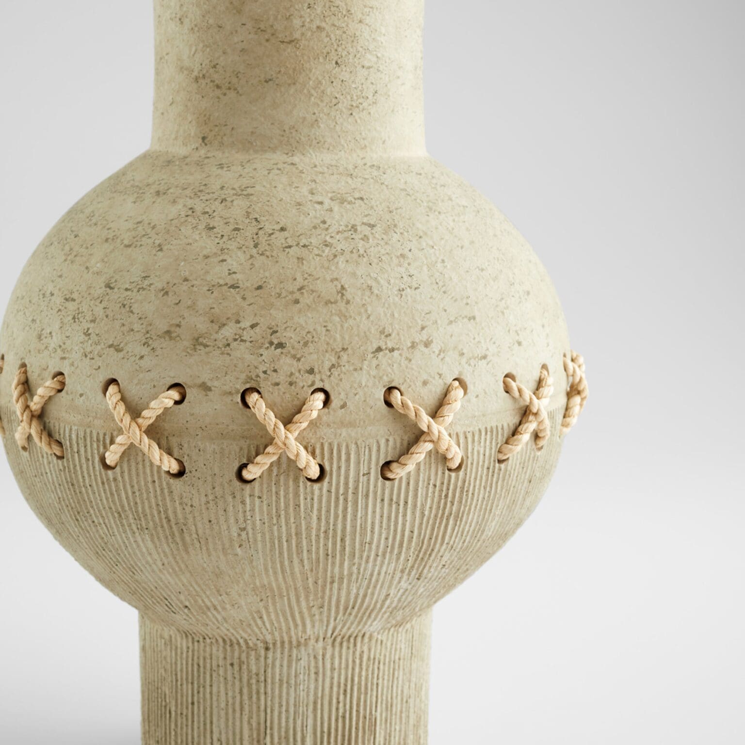 Eratos Vase Designed by J Kent Martin | Natural Clay – Small - Cyan Design