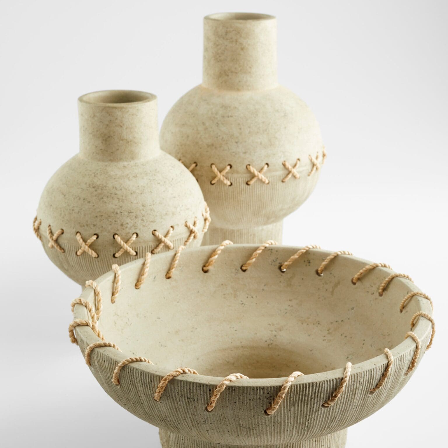 Eratos Vase Designed by J Kent Martin | Natural Clay – Small - Cyan Design