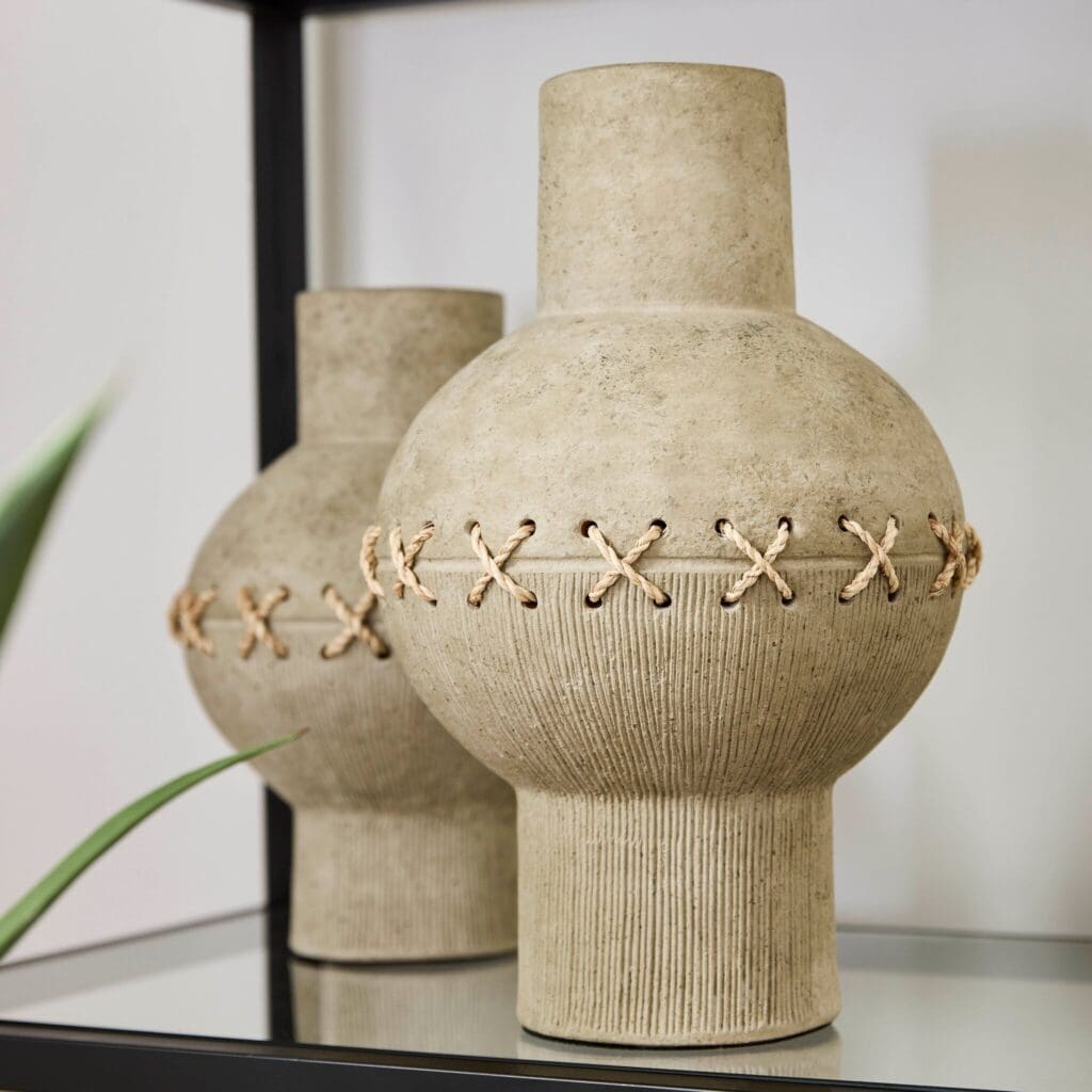 Eratos Vase Designed by J Kent Martin | Natural Clay – Large - Cyan Design