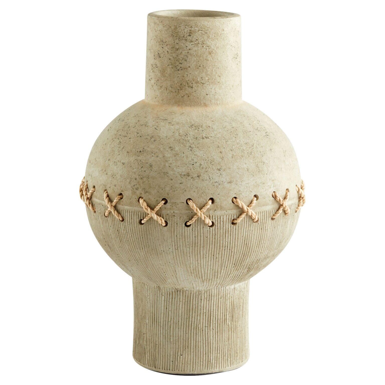 Eratos Vase Designed by J Kent Martin | Natural Clay – Large - Cyan Design