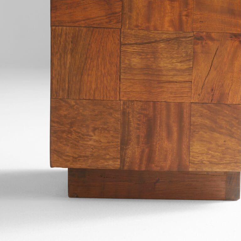 Halma Pedestal Designed by J Kent Martin | Natural Sheesham – Small ...