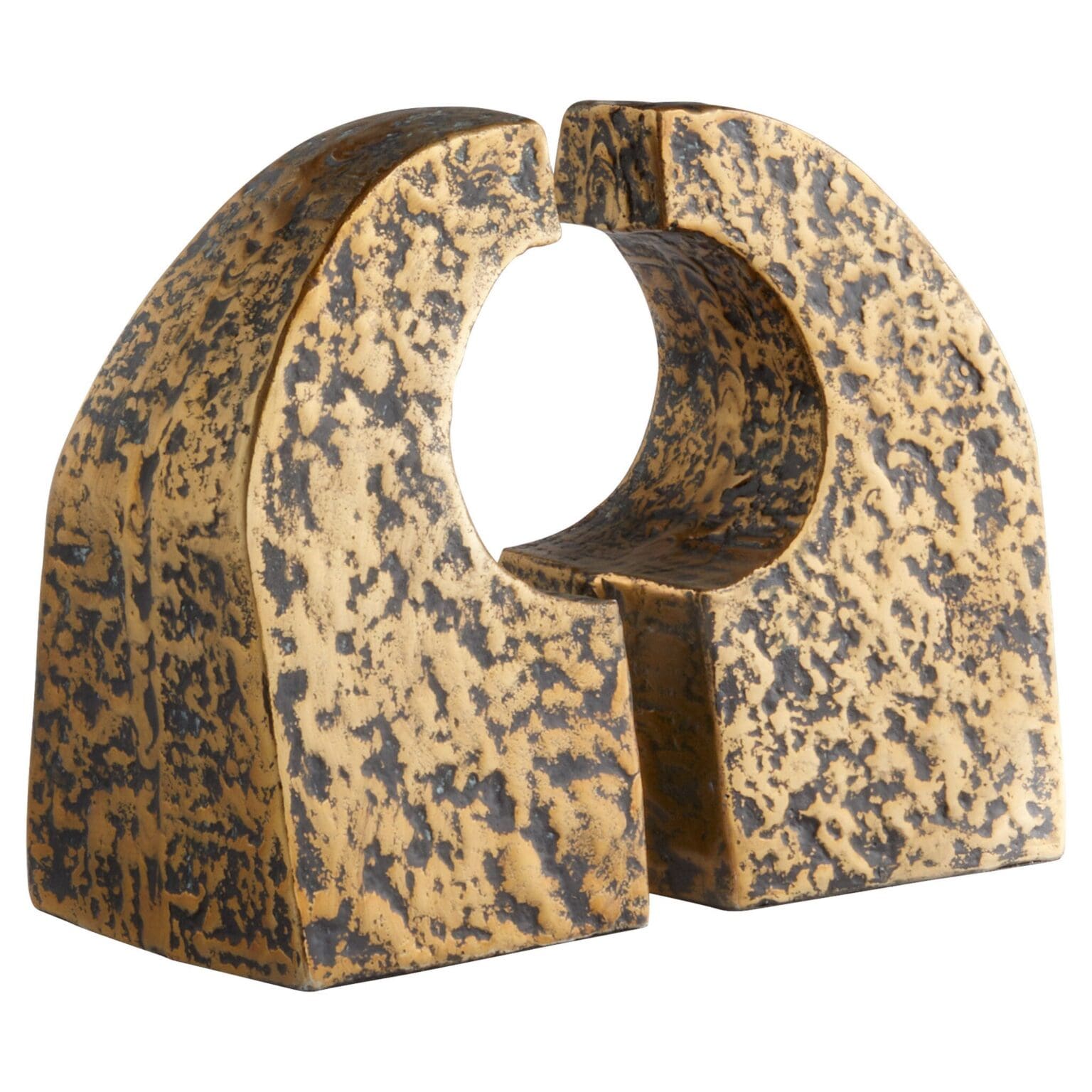 Two-Piece Bookends Piece Bookends | Bronze And Brass - Cyan Design